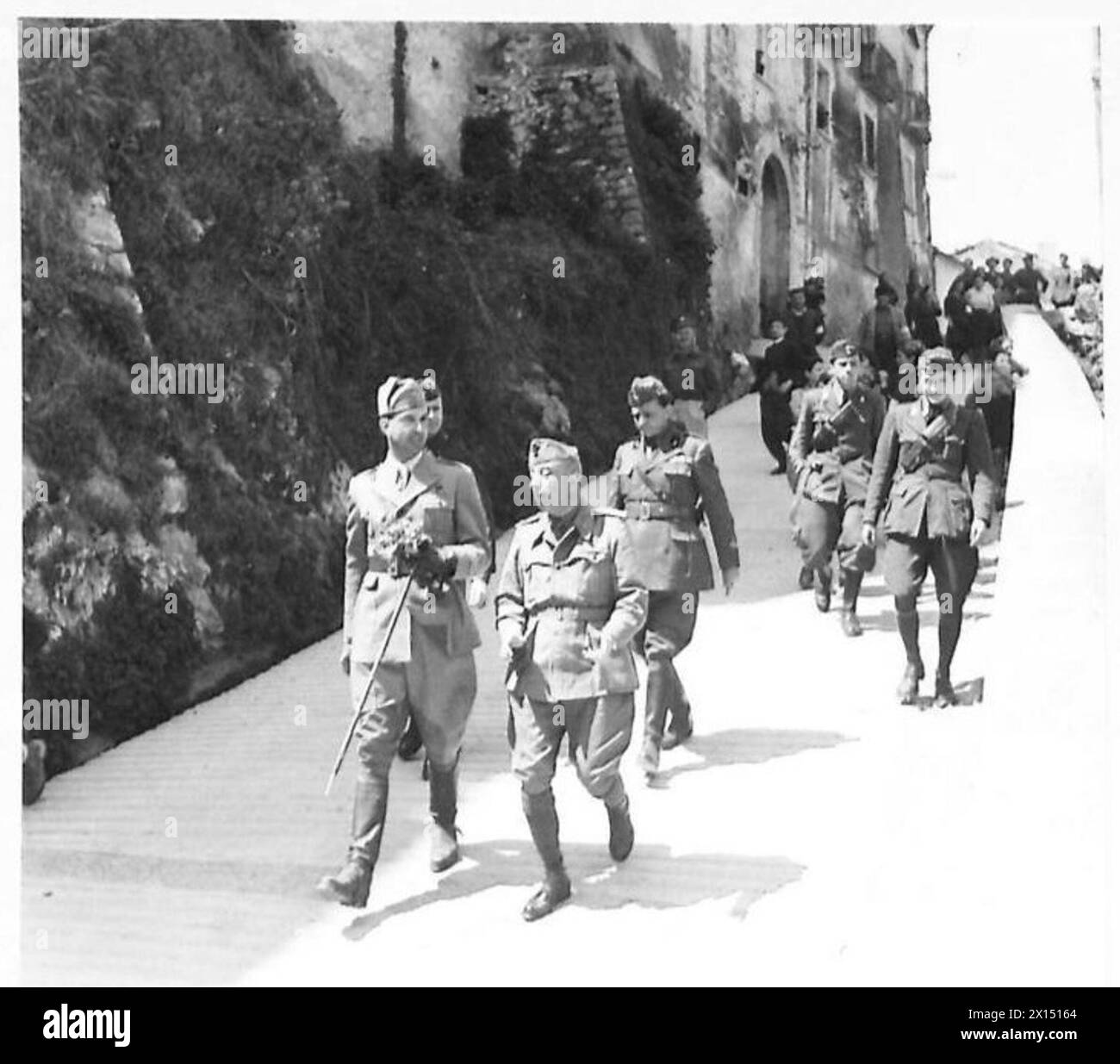 Prince Umberto and General Utilli inspect Italian Corps of Liberation ...