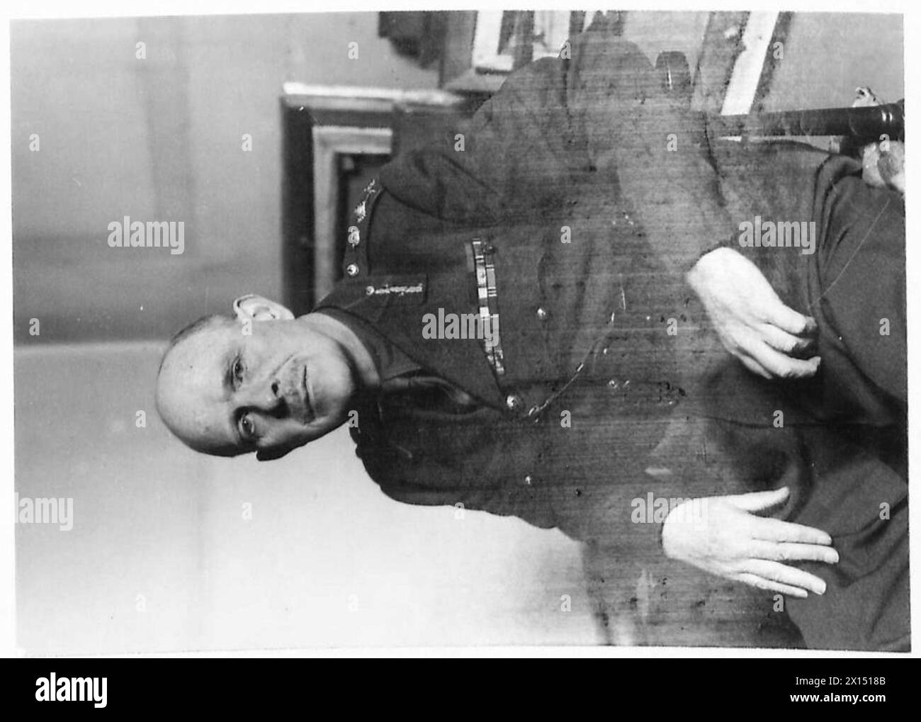 Military uniform identification Black and White Stock Photos & Images ...