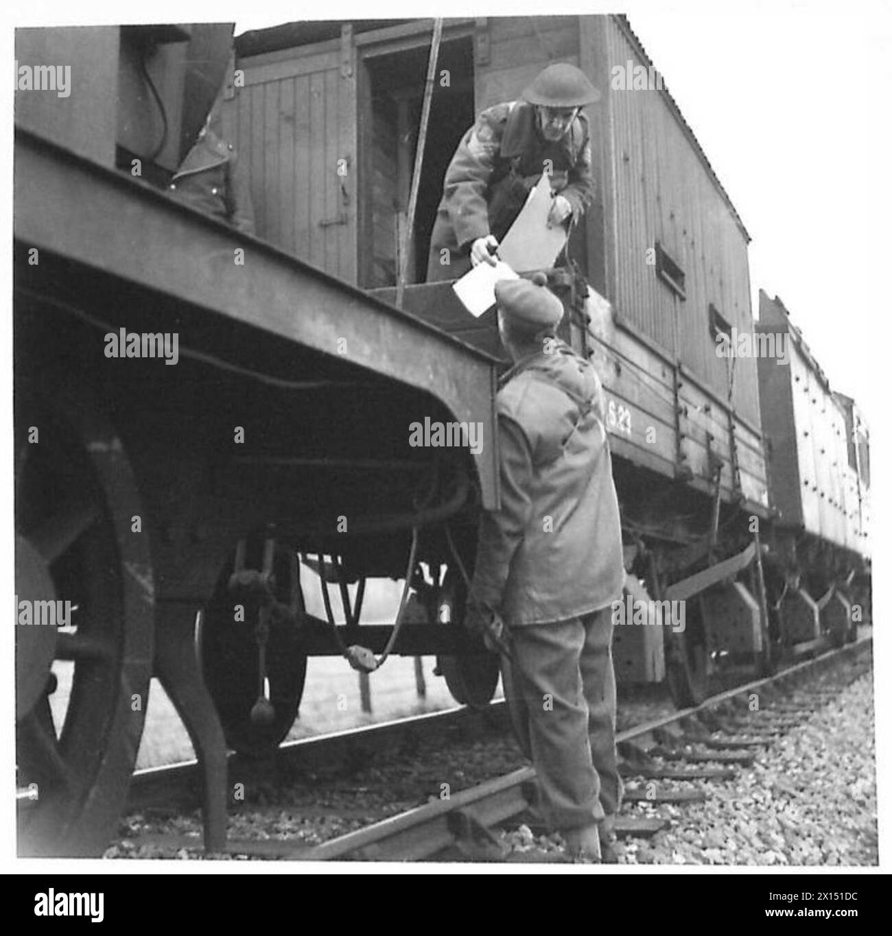 Army truck train Black and White Stock Photos & Images - Alamy