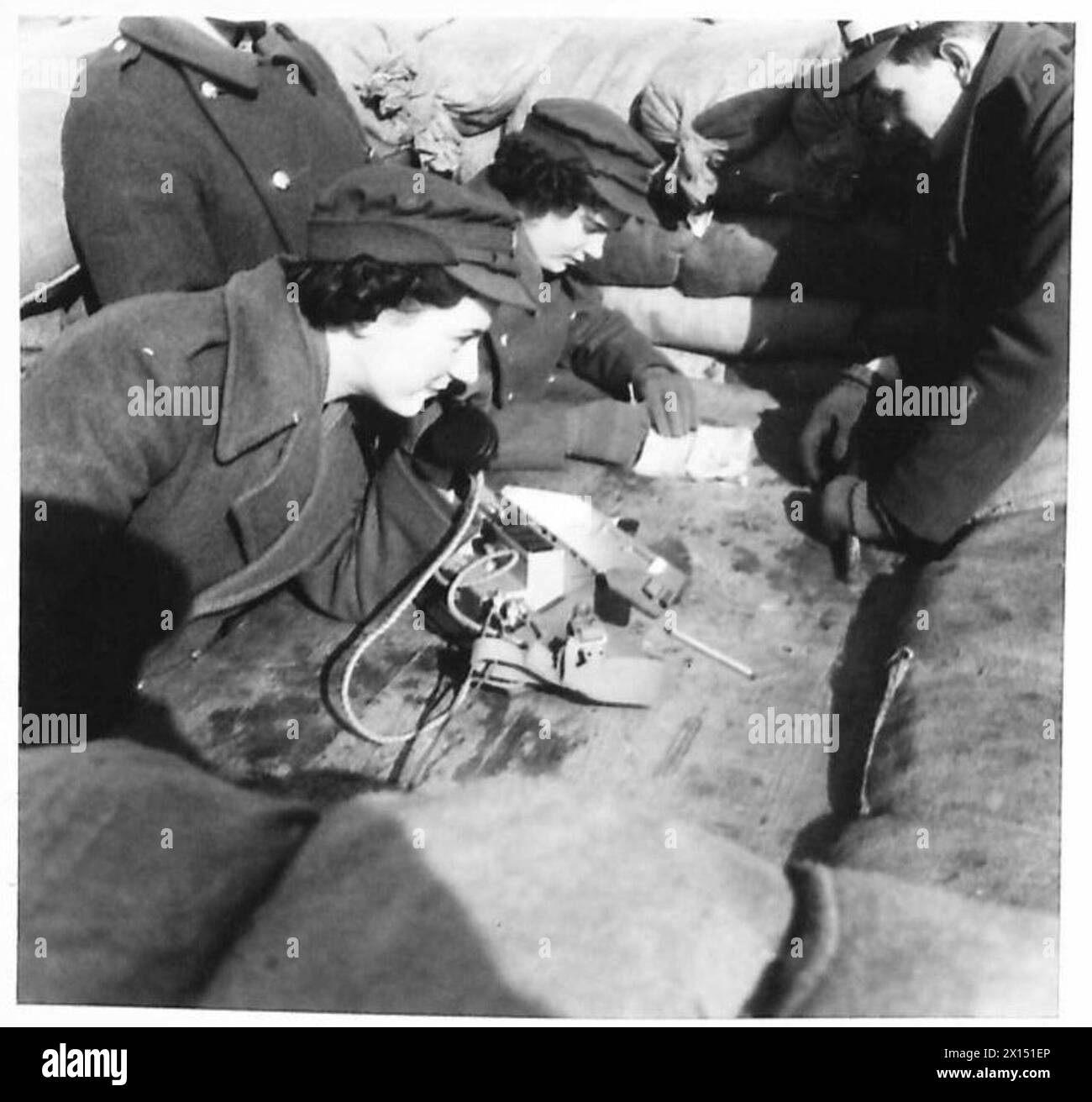 A.A. TRAINING - ATS girls recording the results at the gunsite. The S.M ...