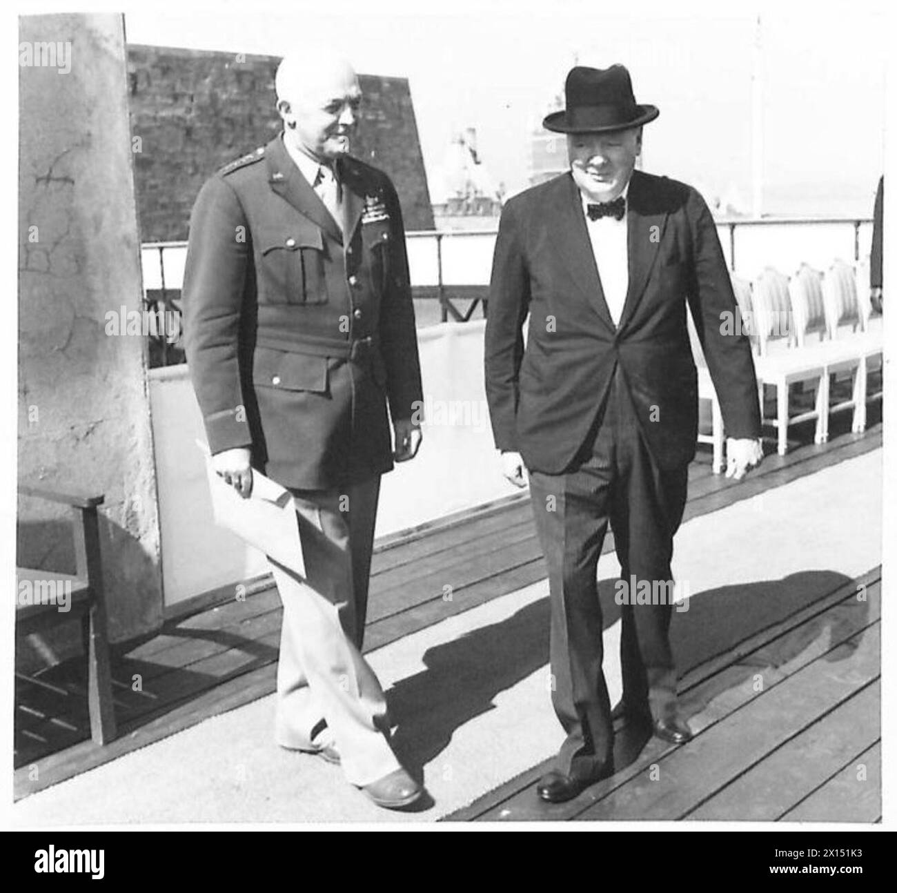 Winston Churchill, British Prime Minister, is speaking with General ...
