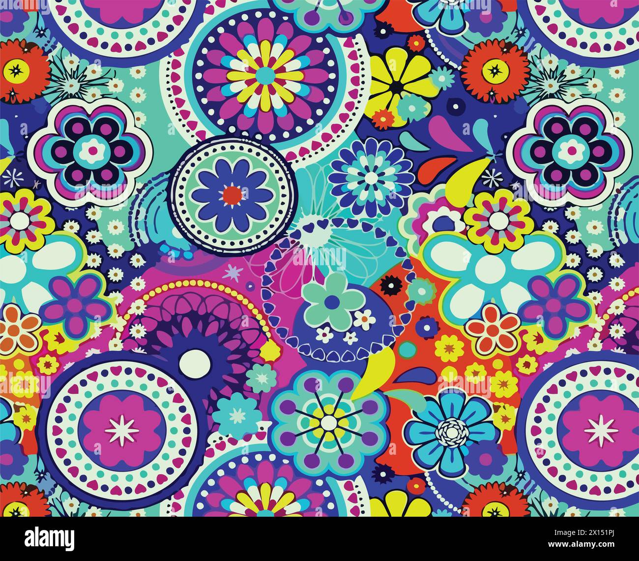 abstract seamless floral pattern Stock Vector Image & Art - Alamy