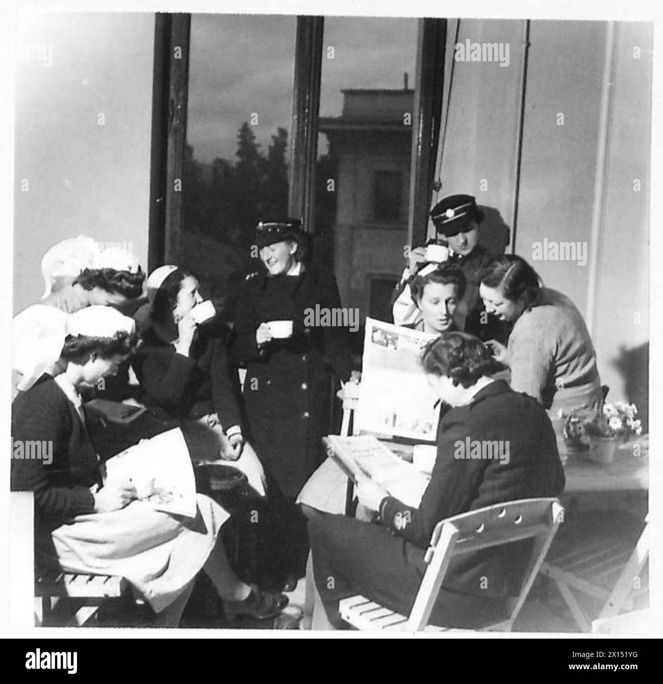 V.A.Ds in ITALY - From 9.30 to 10 in the morning, the VAD nurses gather ...
