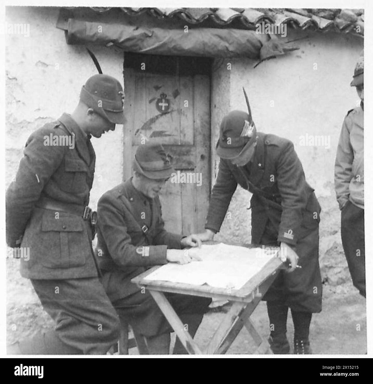 ITALIAN CORPS OF LIBERATION - On the slopes of Mt. Marrona, the O.C. of ...