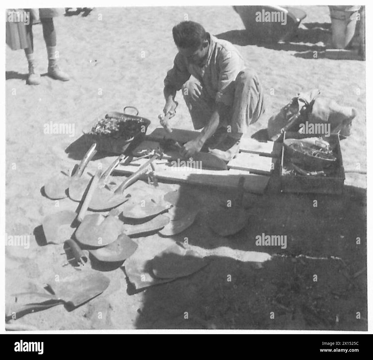 INDIAN ARMY ORDNANCE - Old shovels, scarred by battle, that will be ...