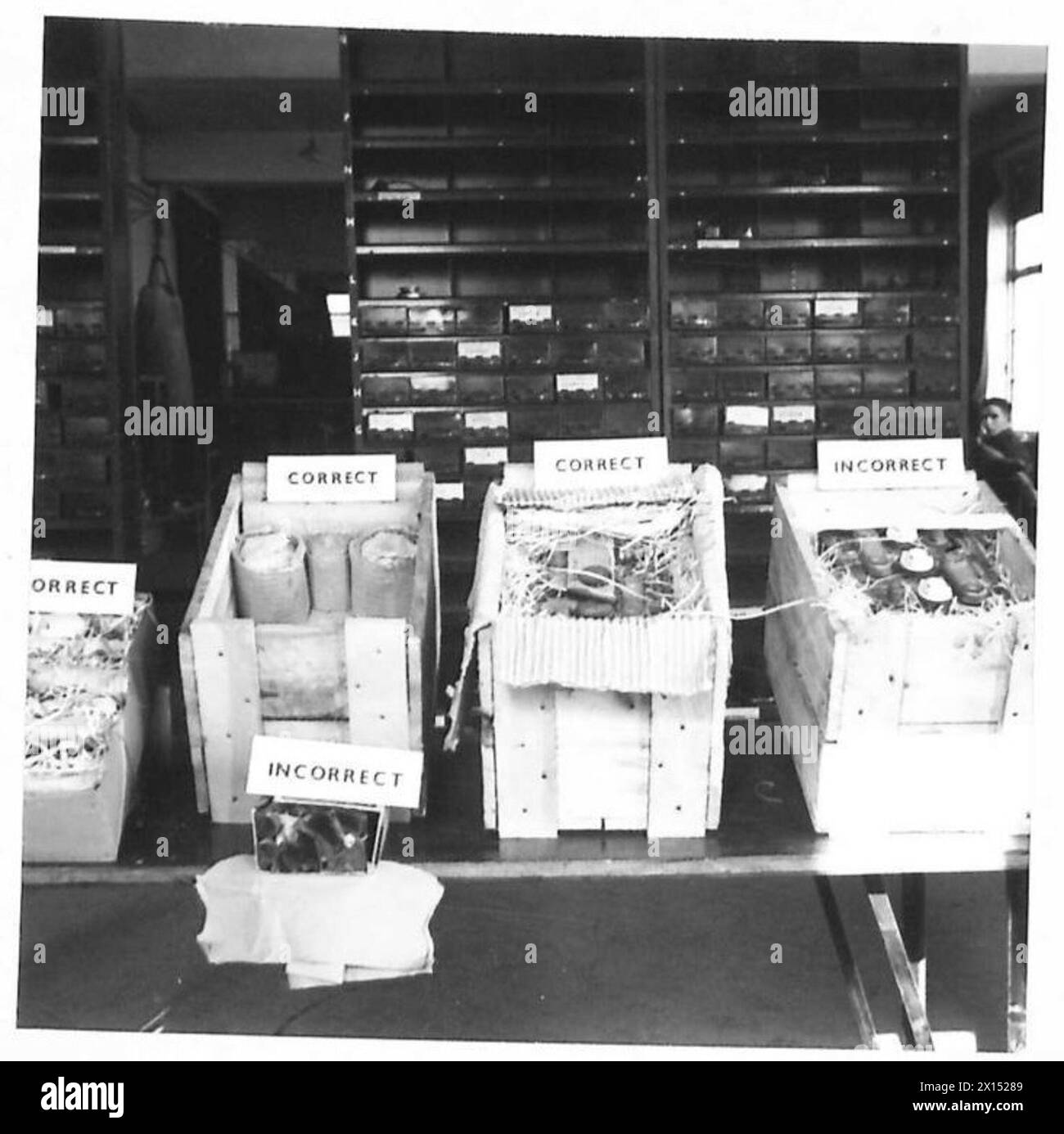 negative - Showing correct and incorrect packing , British Army Stock ...