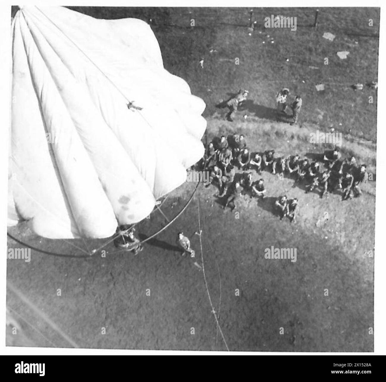 PARACHUTE TRAINING DEPOT & SCHOOL AIRBORNE FORCES - Angle shot of the ...