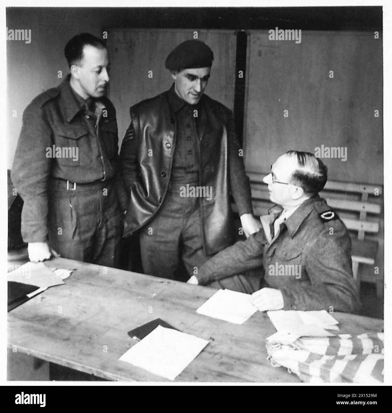 Editor C. Forrest of the Derby Telegraph interviewed Sjt David Good and ...