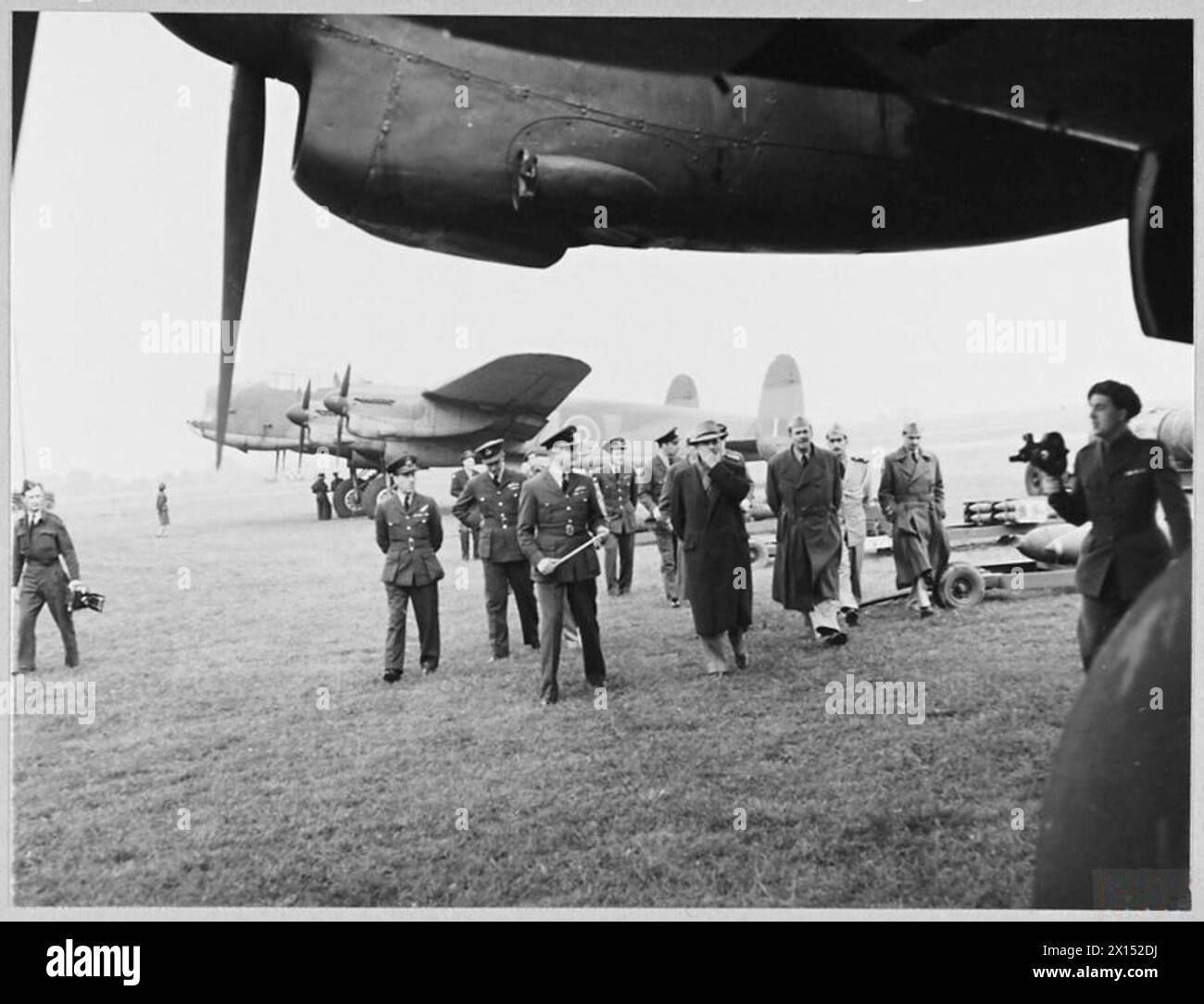 The Brazilian Air Minister toured RAF stations in 1945, inspecting ...