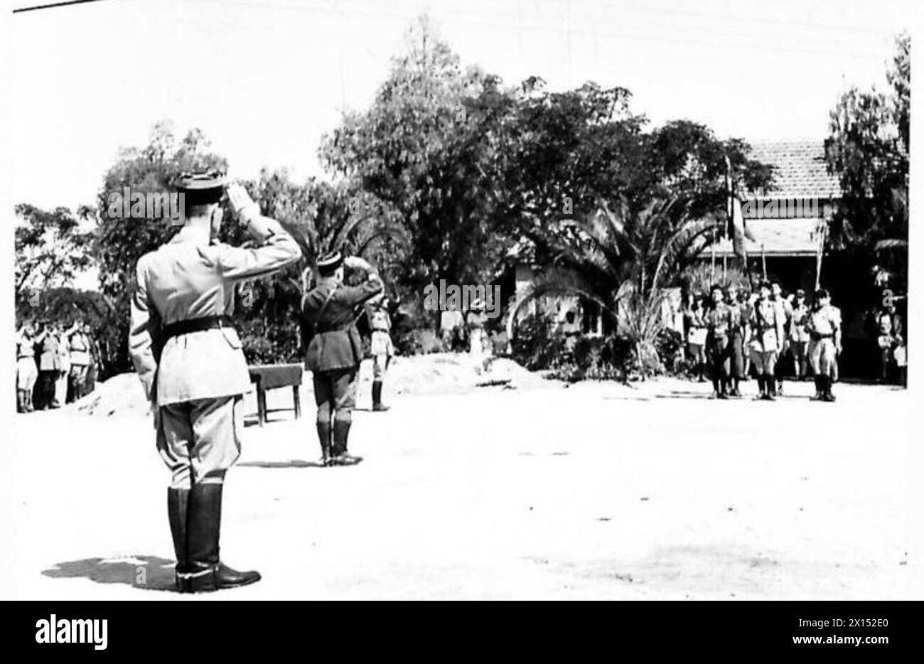 FRENCH REGIMENTAL COLOURS RETURNED - During the ceremonial parade ...