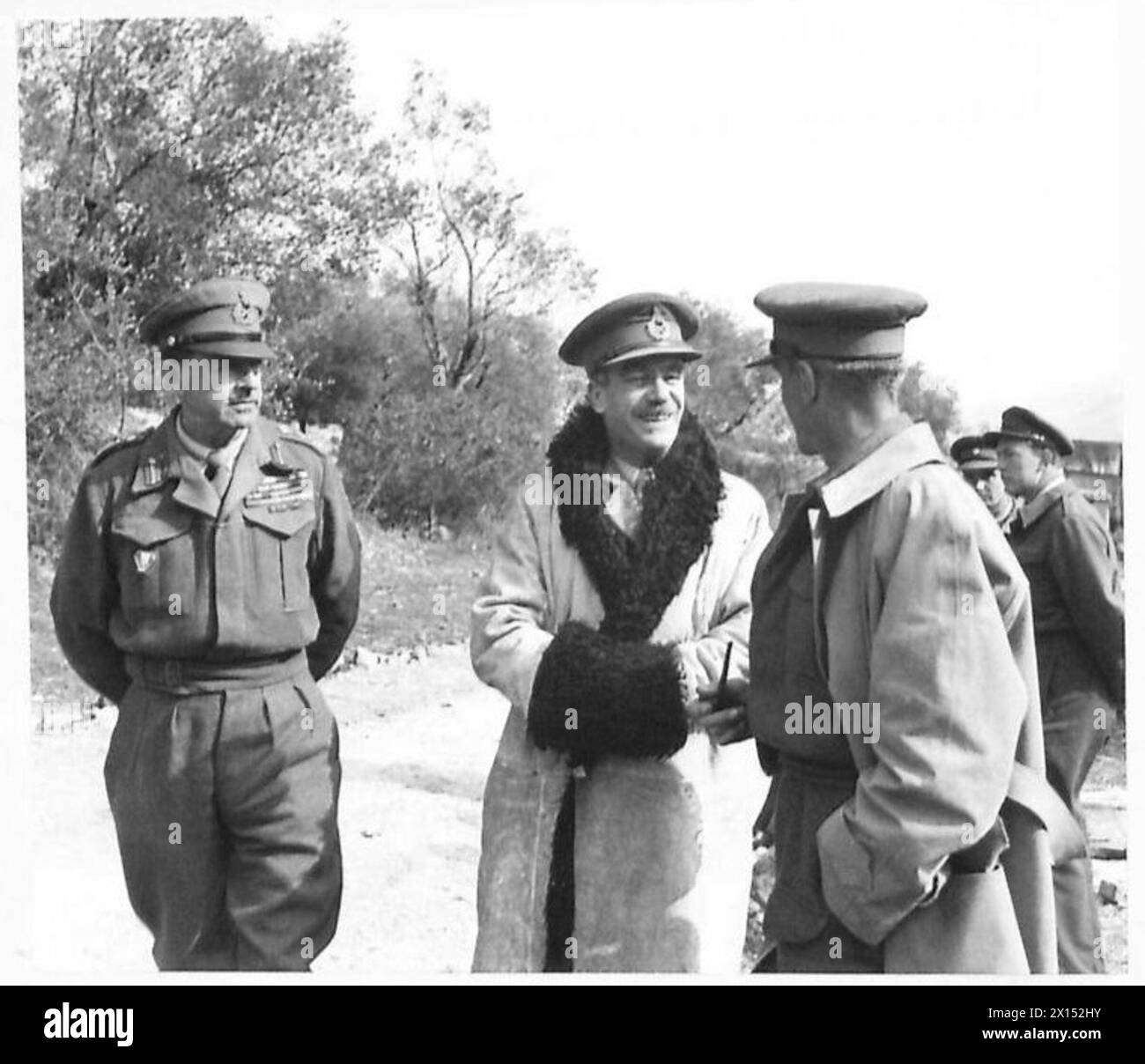 General Alexander visits the tactical headquarters of the British ...