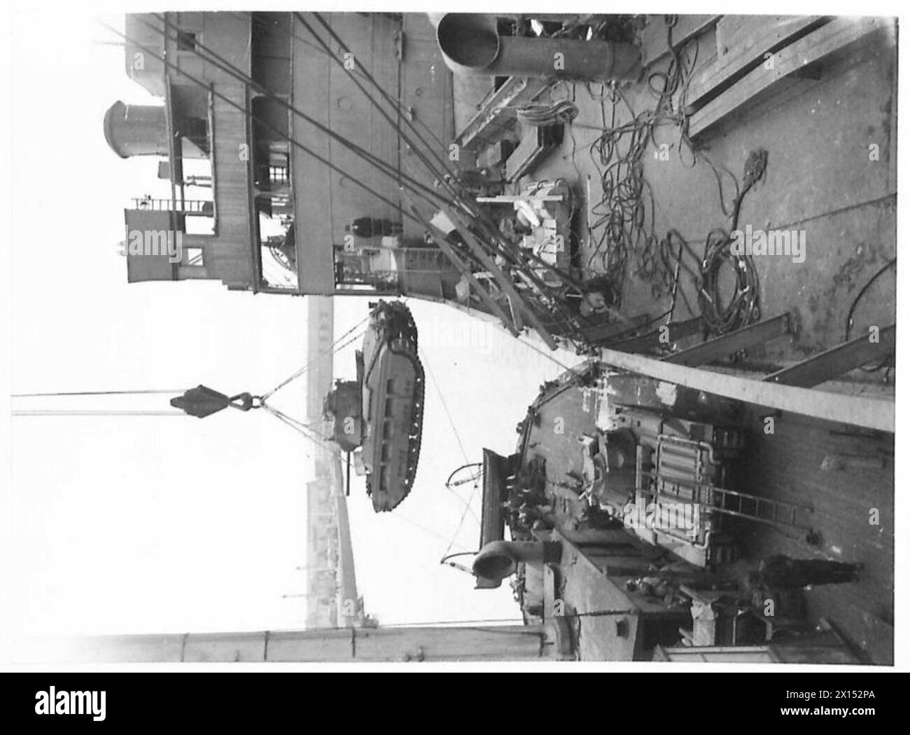 MORE TANKS FOR RUSSIA - One of the great number of tanks being loaded ...