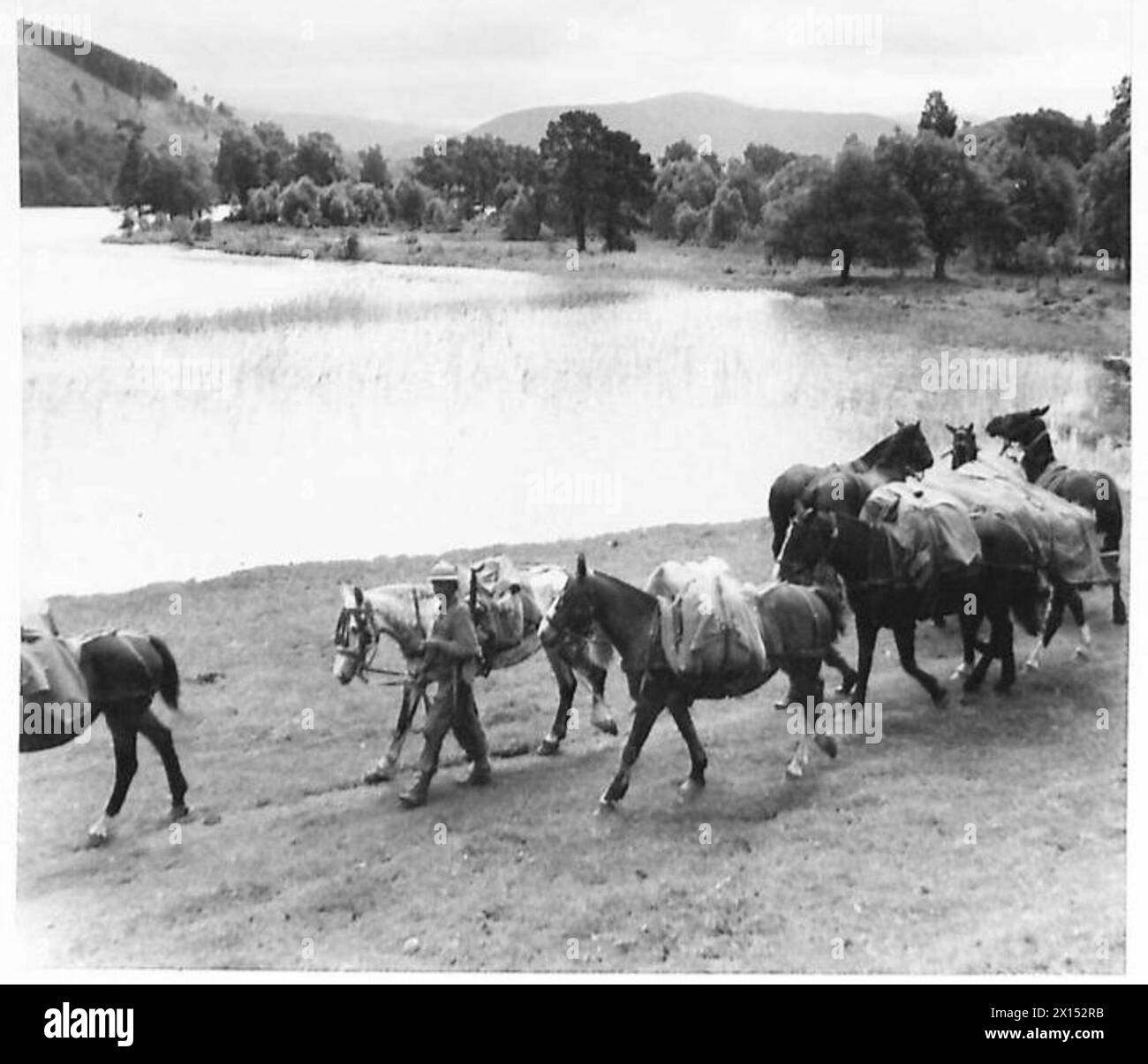 ROYAL INDIAN ARMY SERVICE CORPS - Amid peaceful Scottish setting, a ...