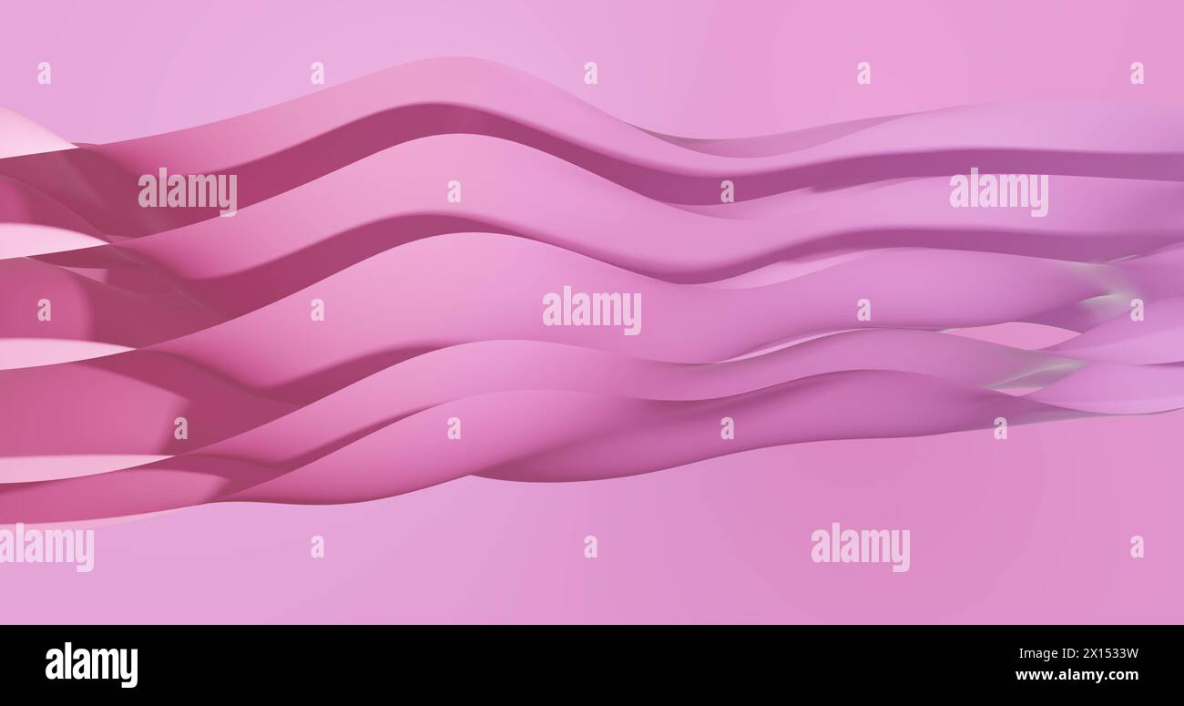 Image of pink gradient layers waving over pink gradient background ...