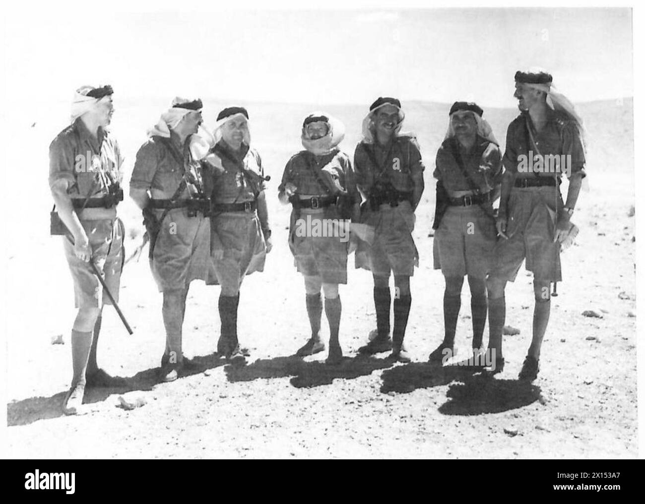 THE TRANSJORDANIA FRONTIER FORCE - A group of British and native ...