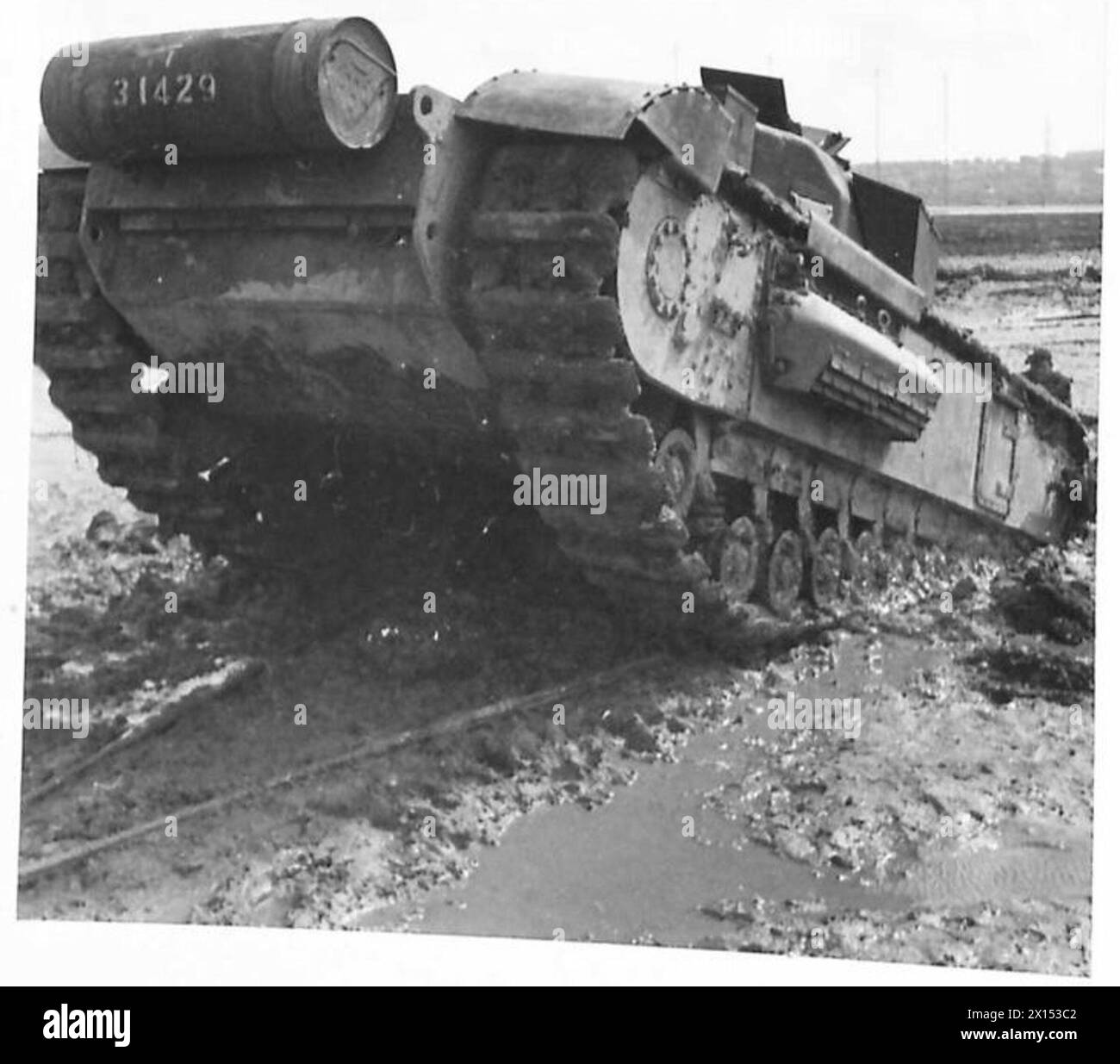 EXPERIMENTS IN TANK RECOVERY - The tank moving off under its own power ...