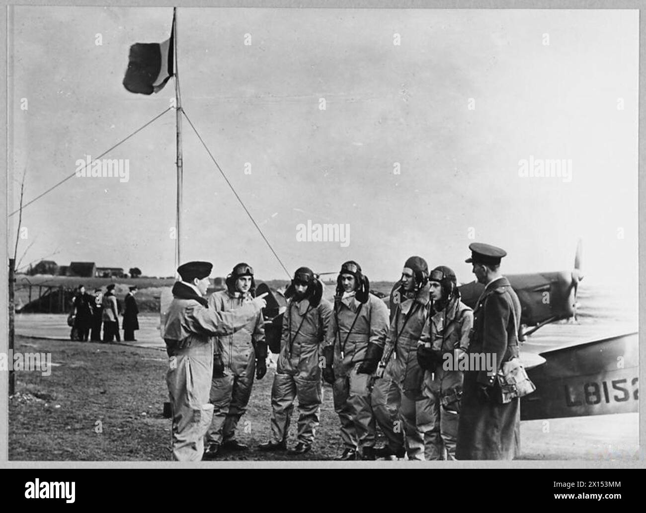Belgian pupil pilots receive final instructions from their flying ...
