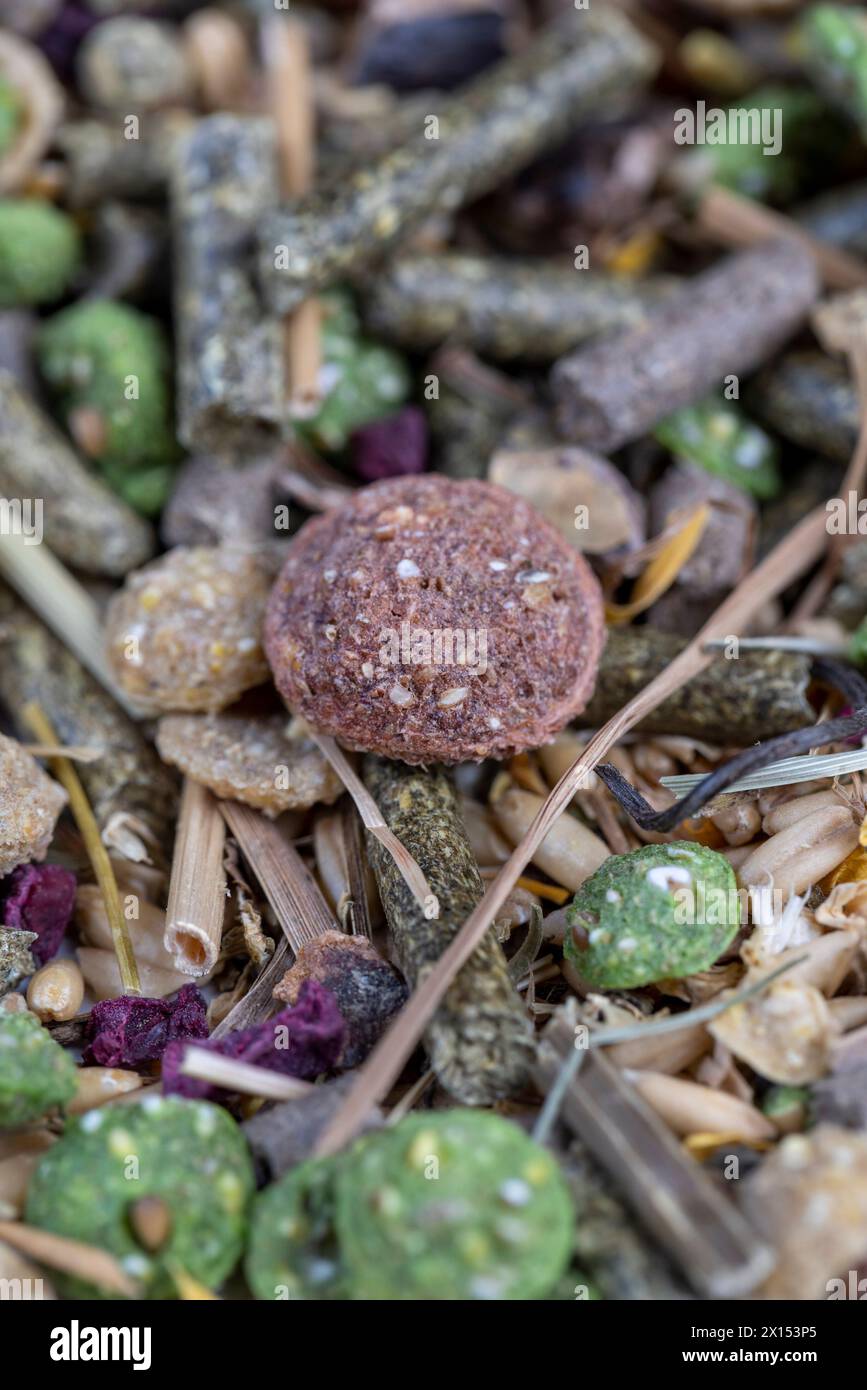 mixed cereals, grass, grain, corn for animals, combined pet food for ...