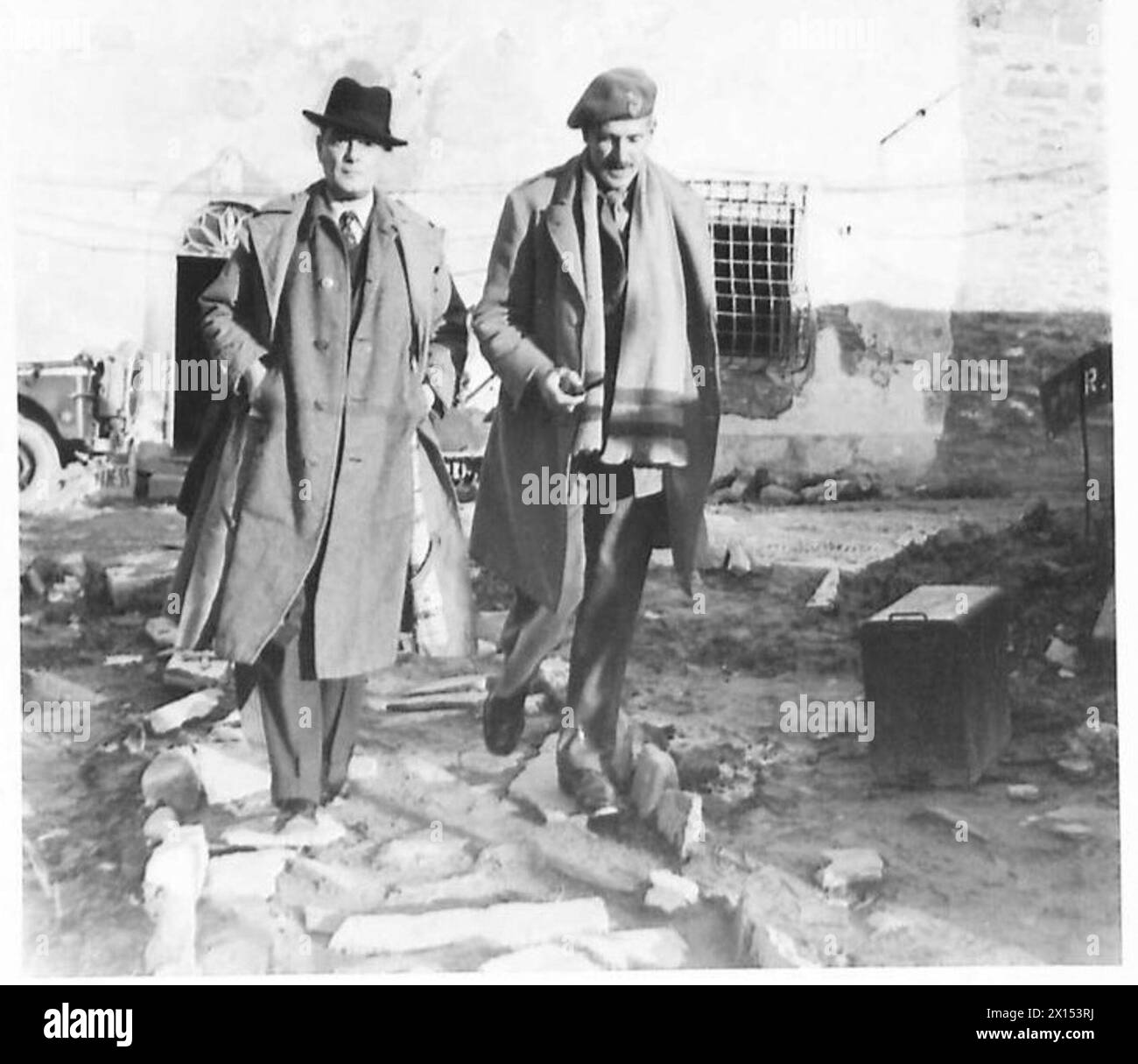 British Ambassador Sir Noel Charles visits the Fifth Army front with ...