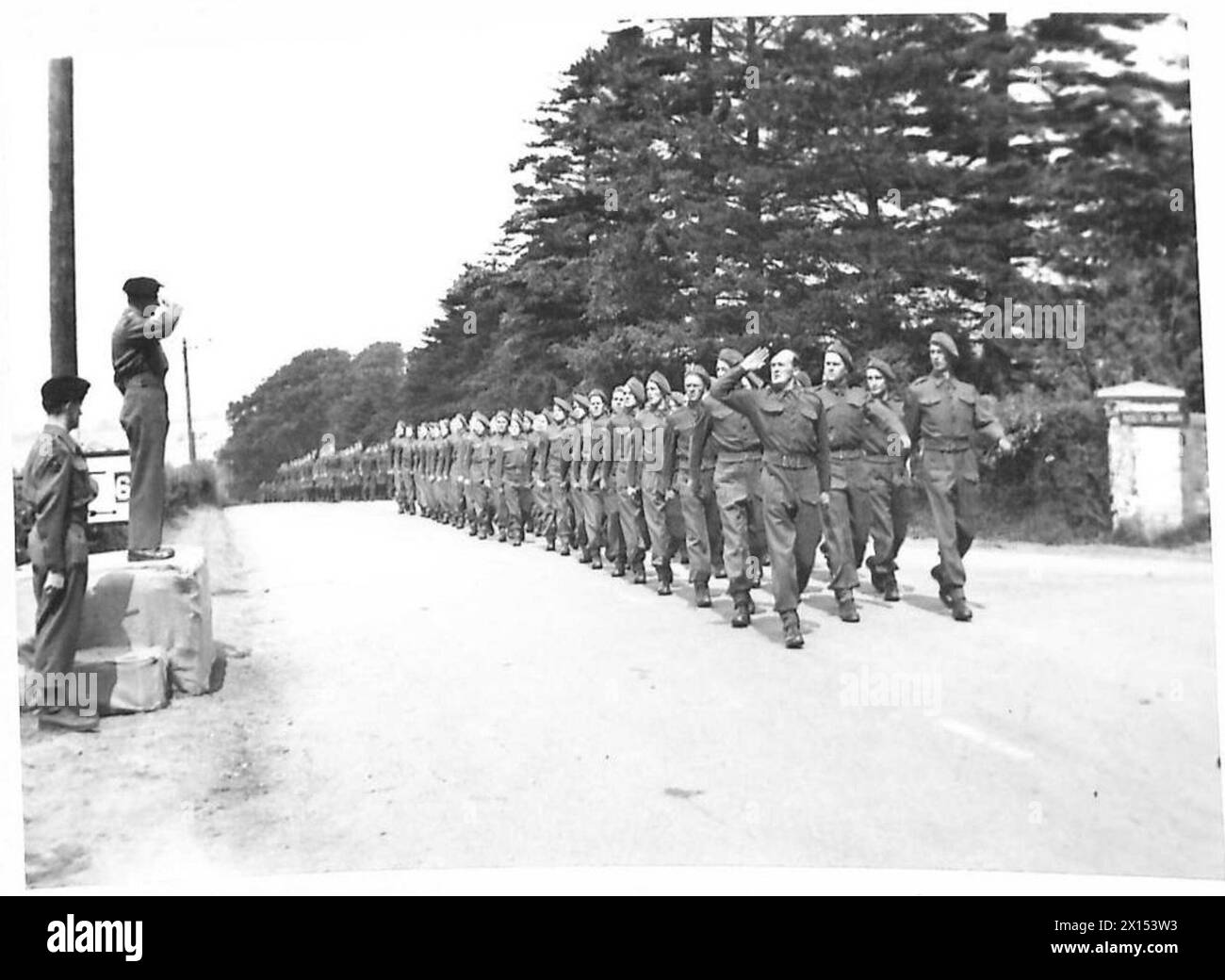 General Montgomery inspects the Royal Ulster Rifles as the battalion ...
