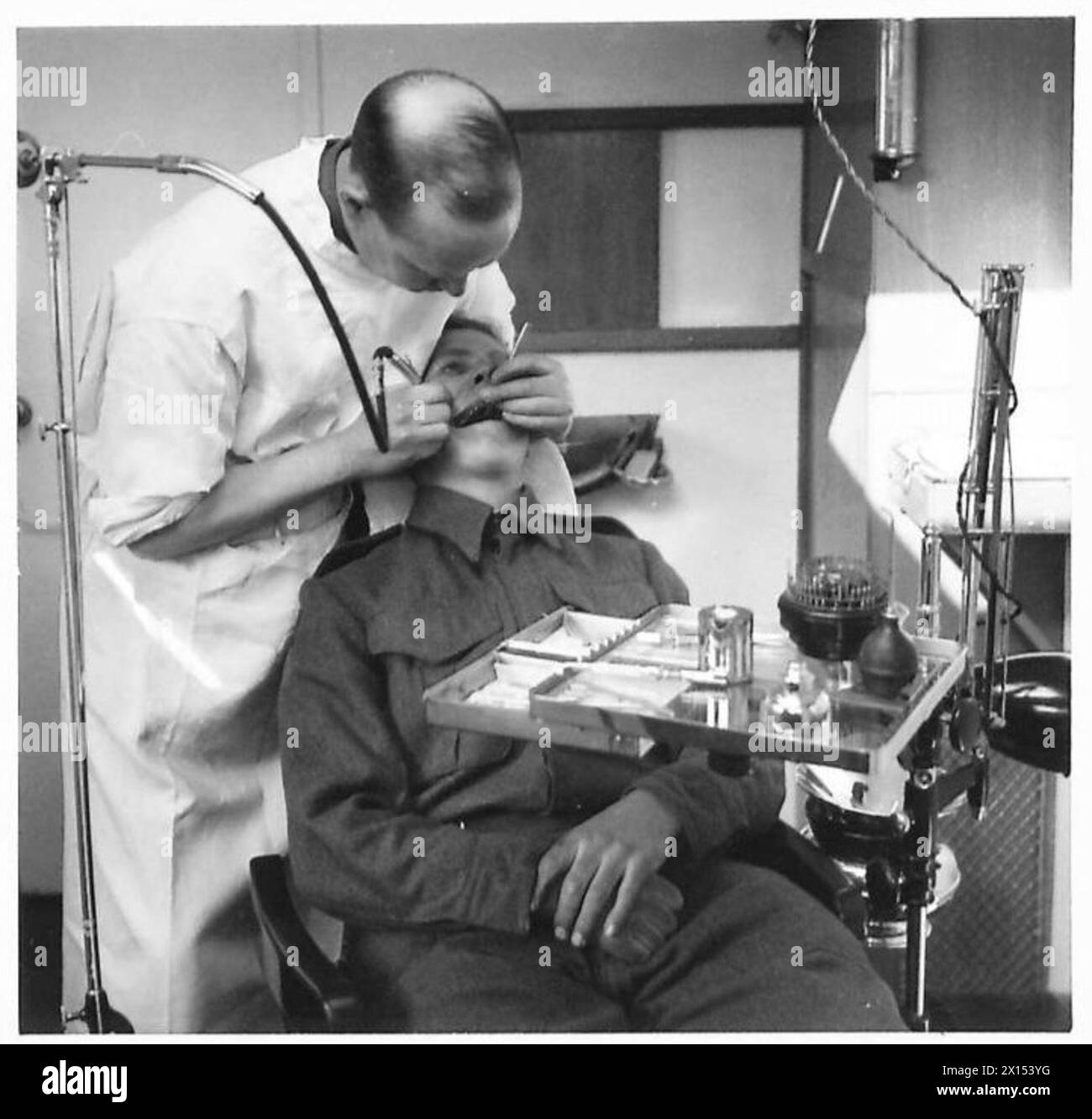 CARE OF THE ARMY S TEETH - Inside the mobile dental caravan an Army ...