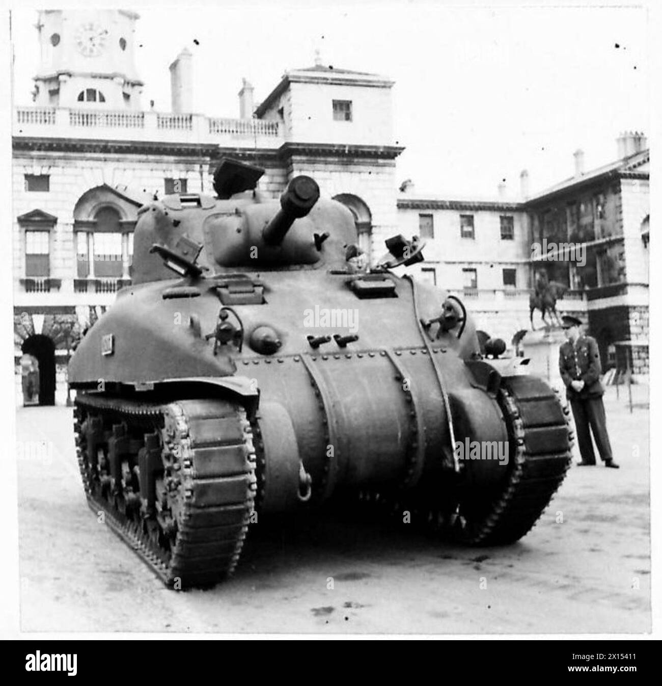 Sherman tank british Black and White Stock Photos & Images - Alamy