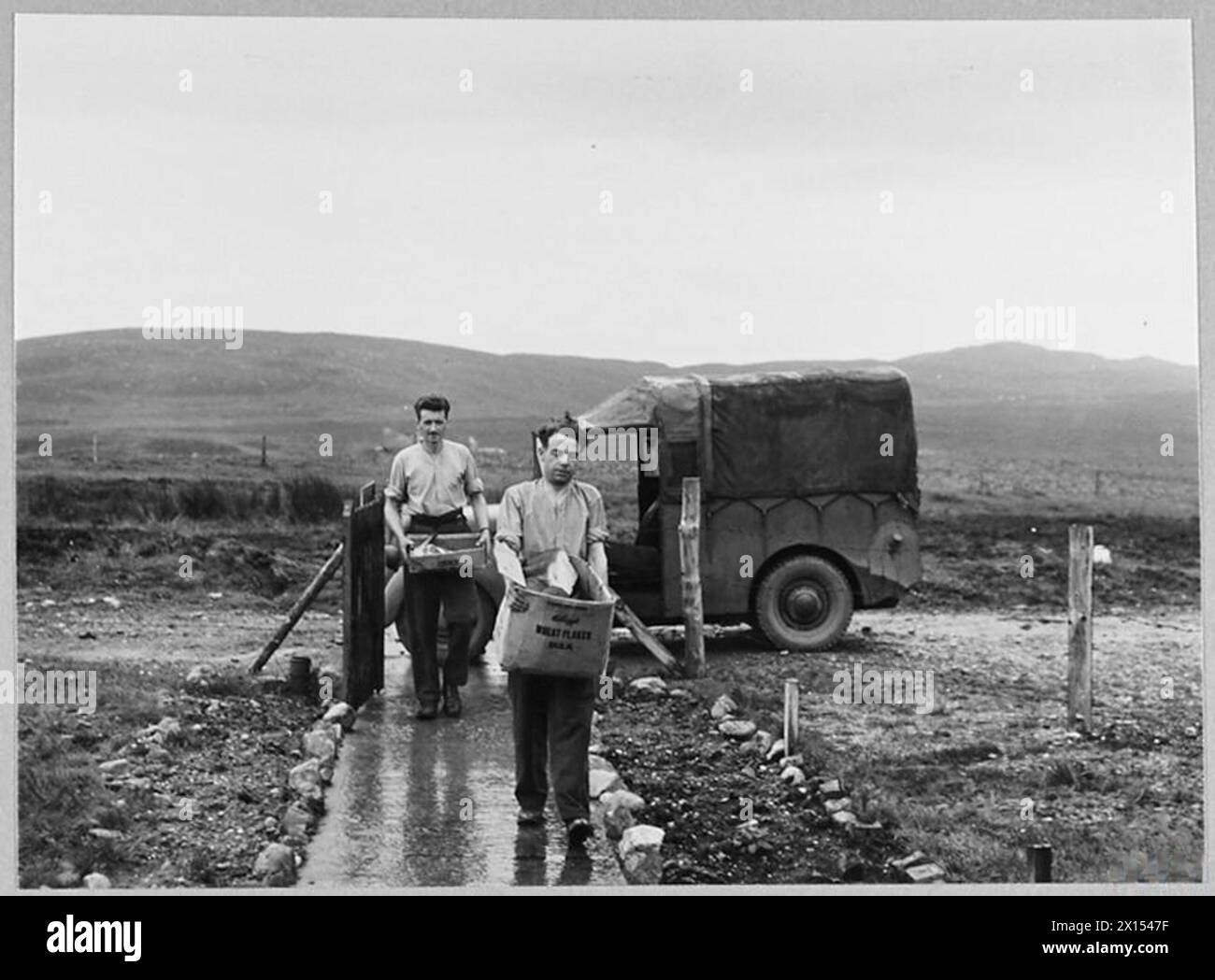 Rations are delivered three times a week to RAF 'Lighthouses' on the ...