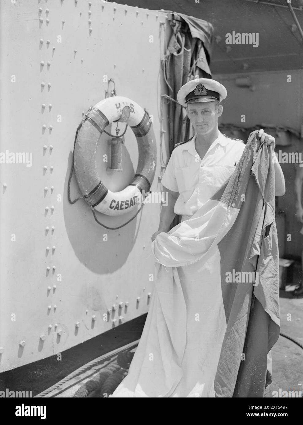 ROYAL NAVY IN ACTION AT SURABAYA. 16 NOVEMBER 1945, SURABAYA. HM SHIPS ...