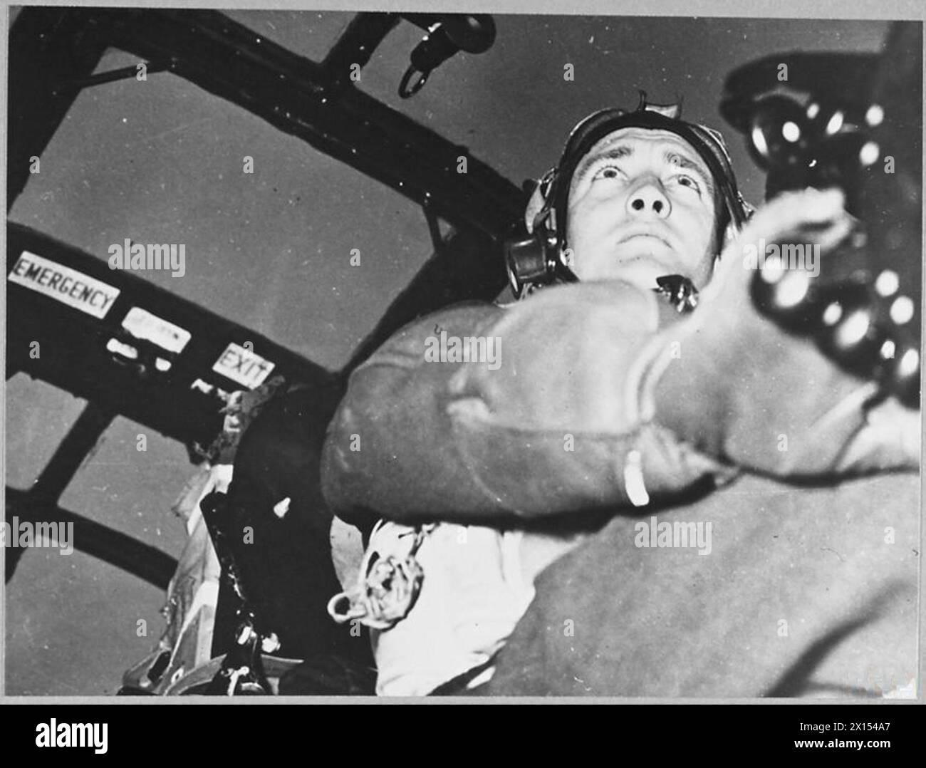 Flight Lieutenant Bruce Buckham, DFC, of the R.A.F. Film Unit, piloted ...