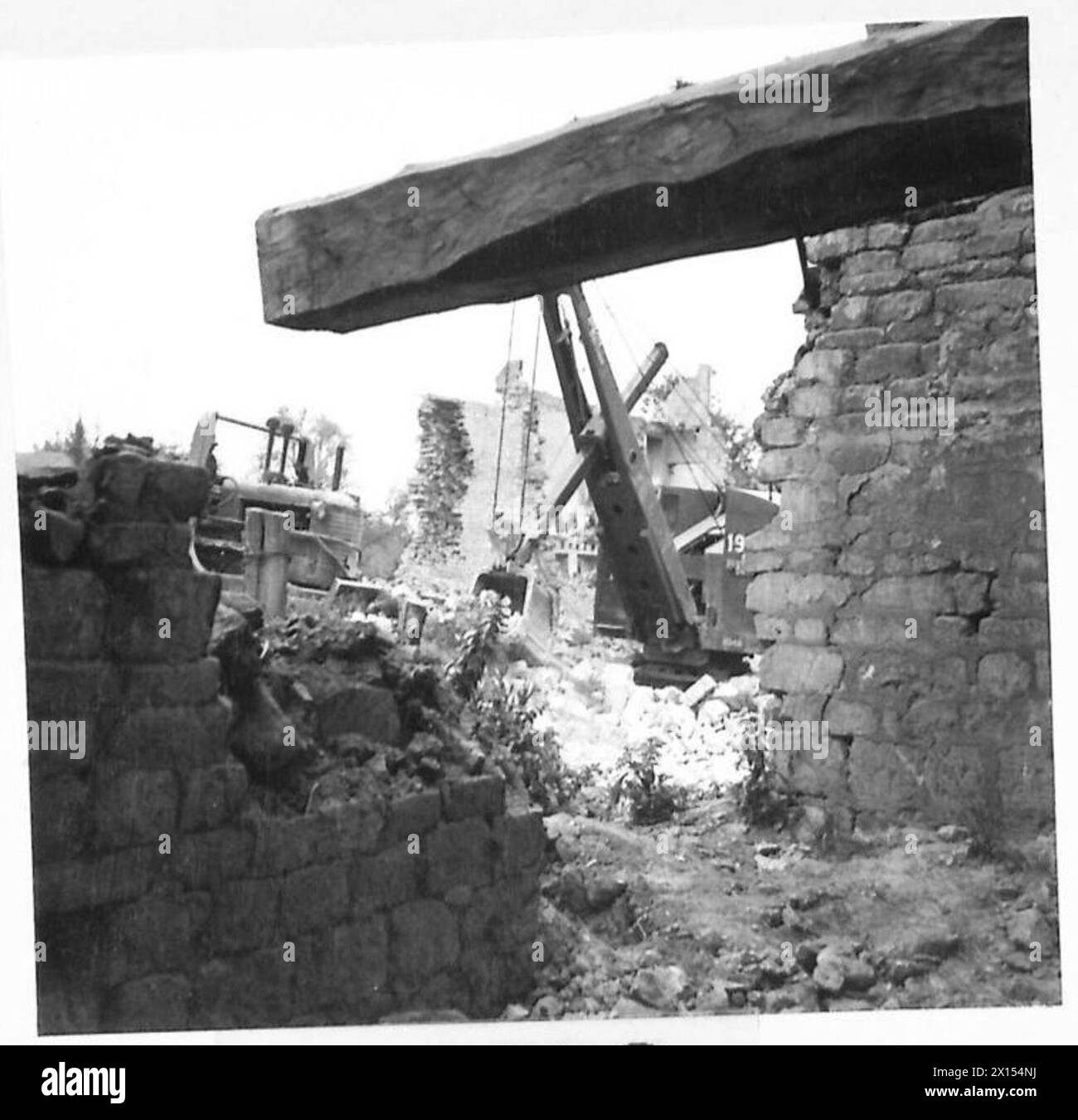 Bulldozers and mechanical excavators operated by the British Army, 21st ...