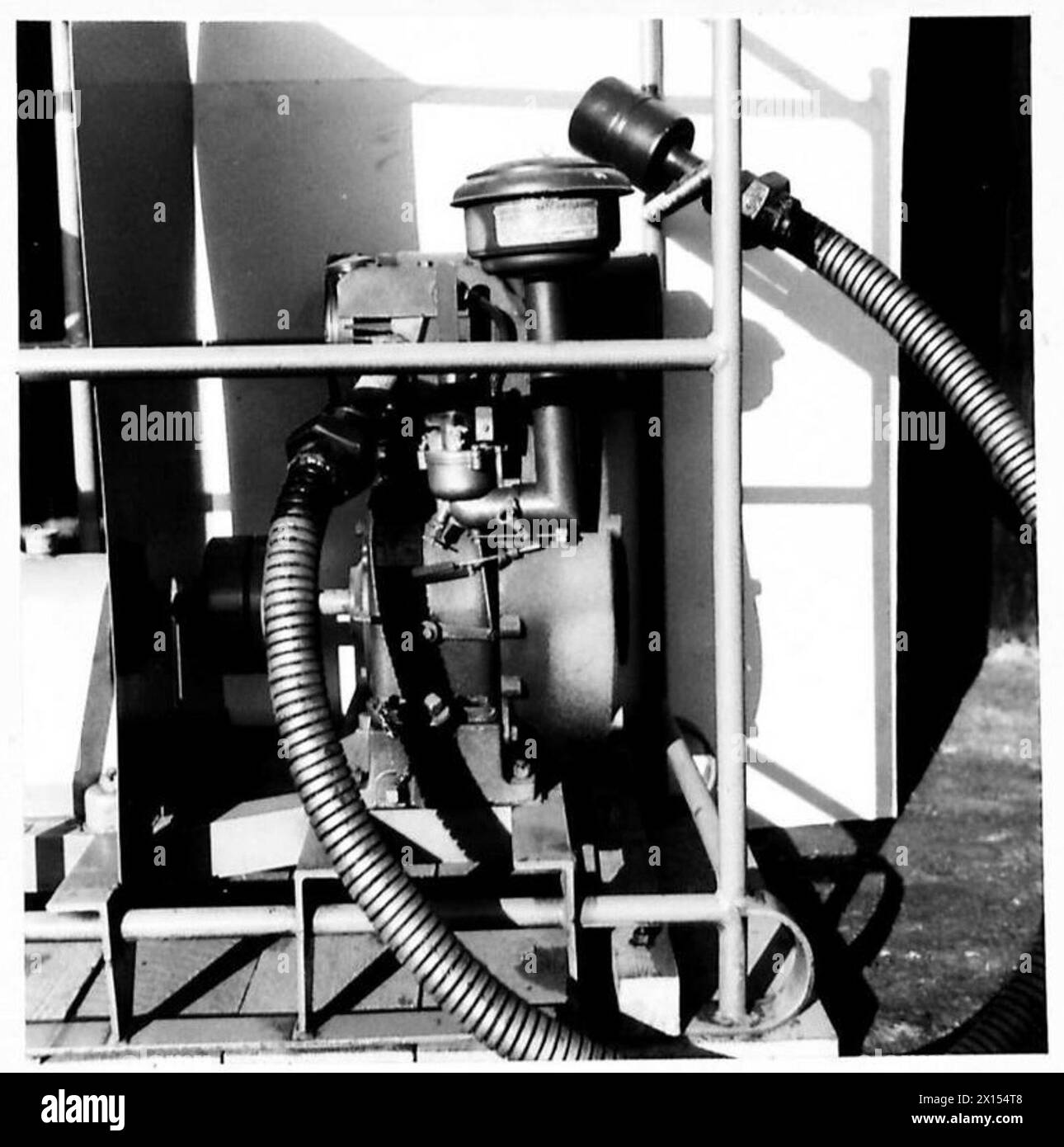 PETROL TANKS - Engine unit of 100 g.p.m. Portable petrol pump British ...