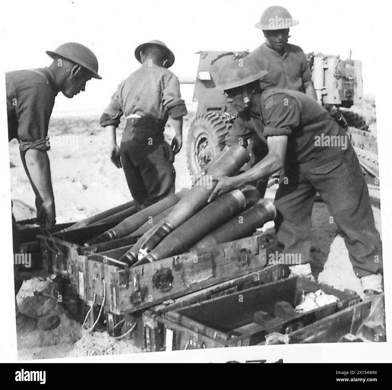 17-POUNDER ANTI-TANK GUN IN ACTION ON THE MEDENINE FRONT - 17-Pounder A ...