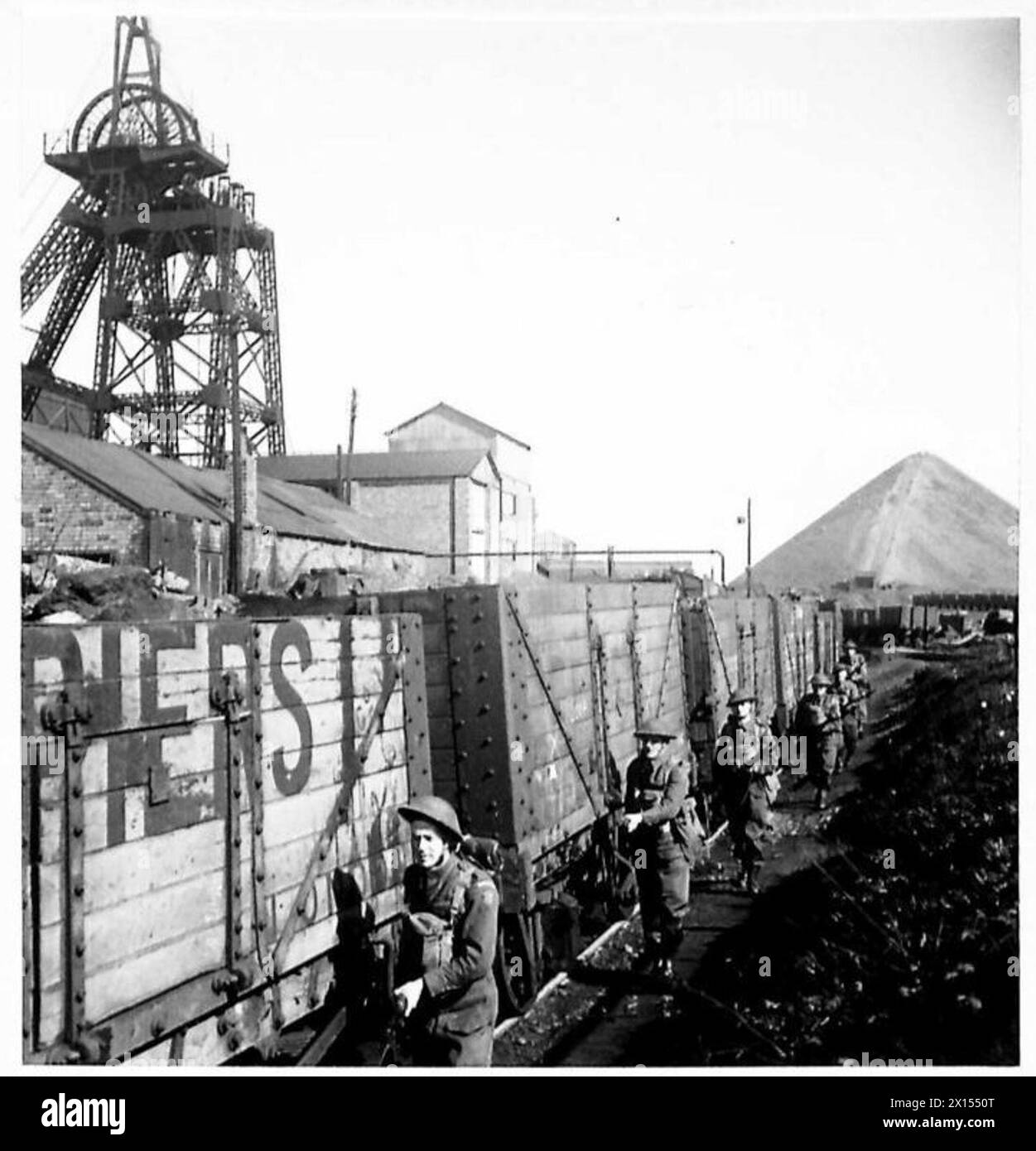 MINERS HOME GUARD PLATOON - Using trucks in sidings as cover to advance ...