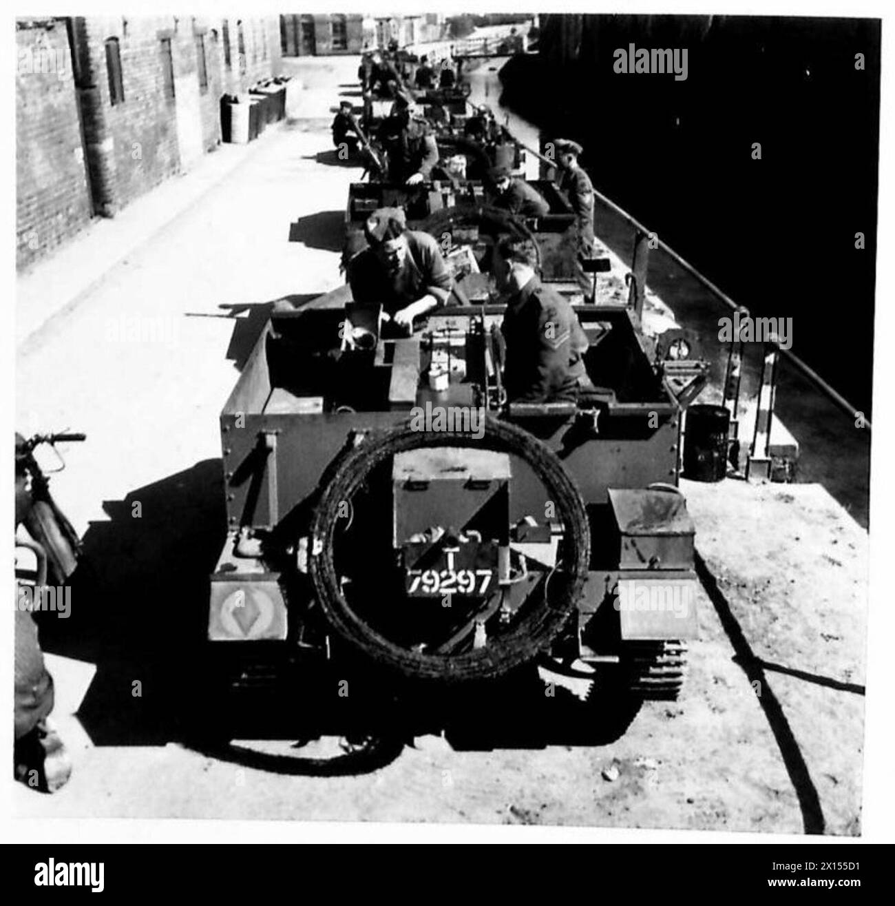 Routine Training - Bren carrier maintenance , British Army Stock Photo ...