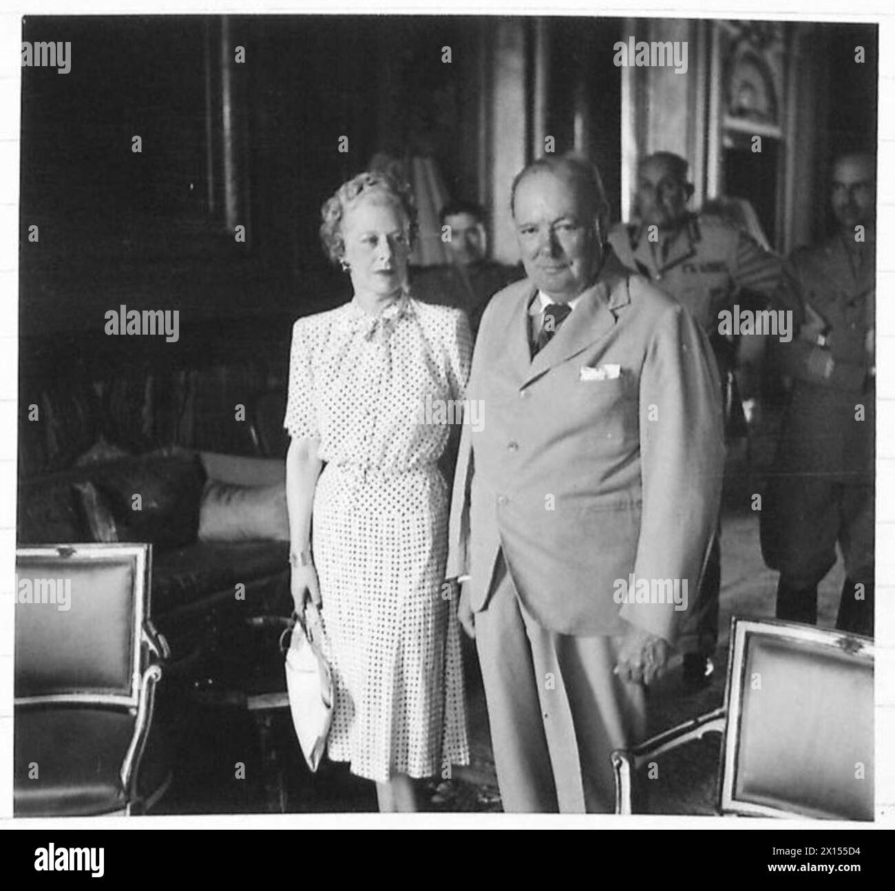 With his wife lady churchill Cut Out Stock Images & Pictures - Alamy