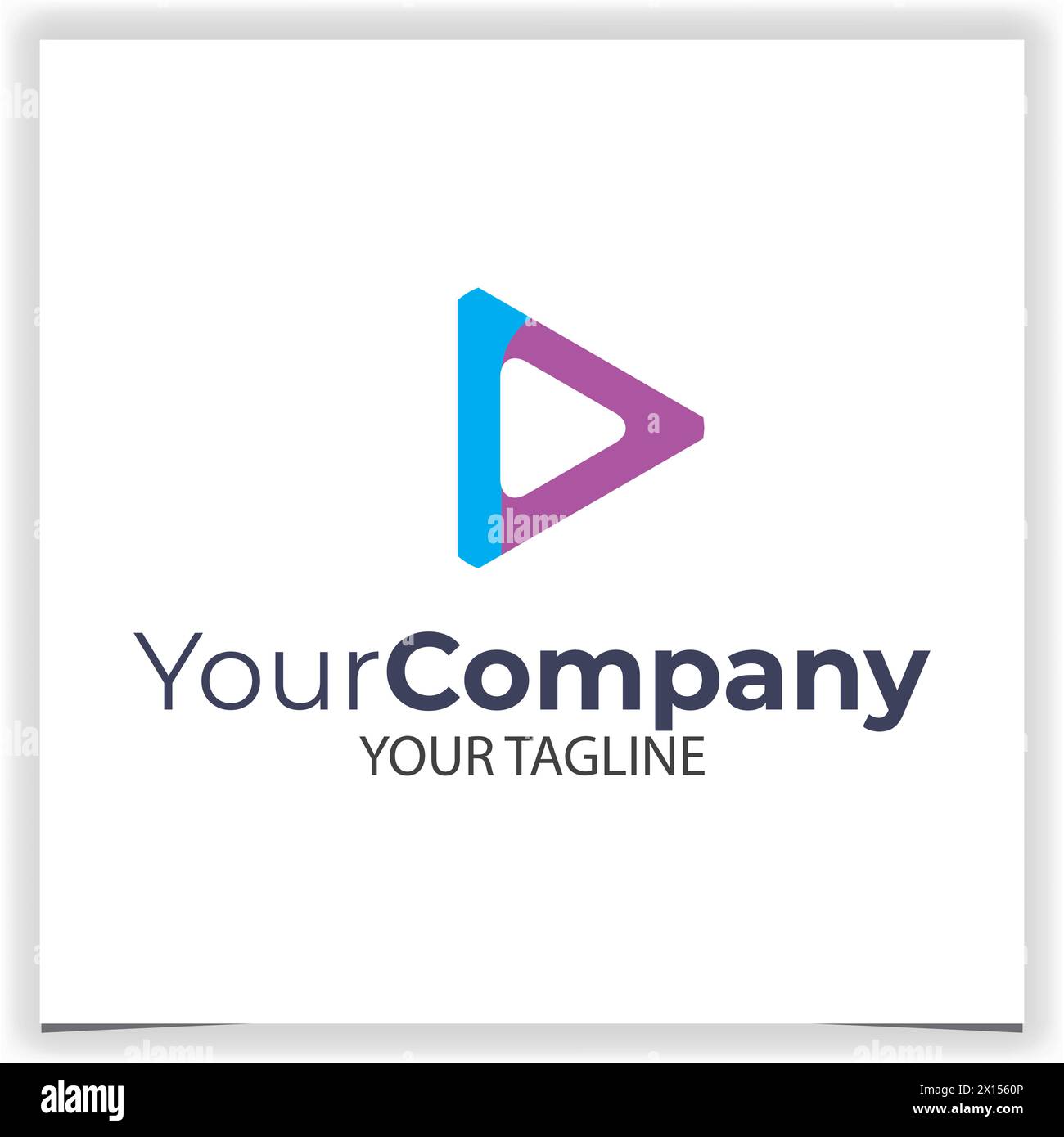 Triangular logo Cut Out Stock Images & Pictures - Alamy