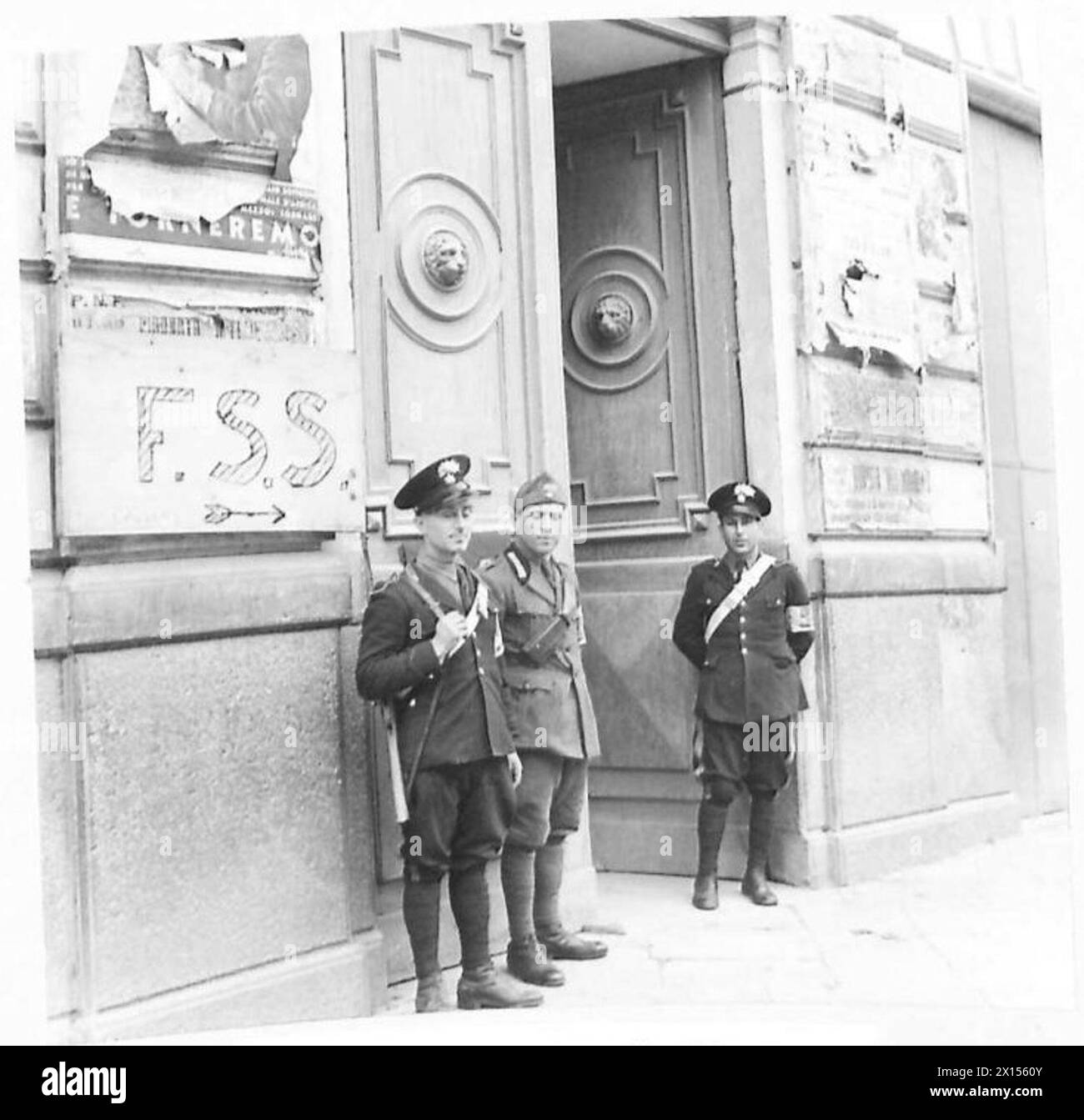 OVRA CHIEF ARRESTED IN ITALY - HQ of the FSS at S.Maria with Italian ...