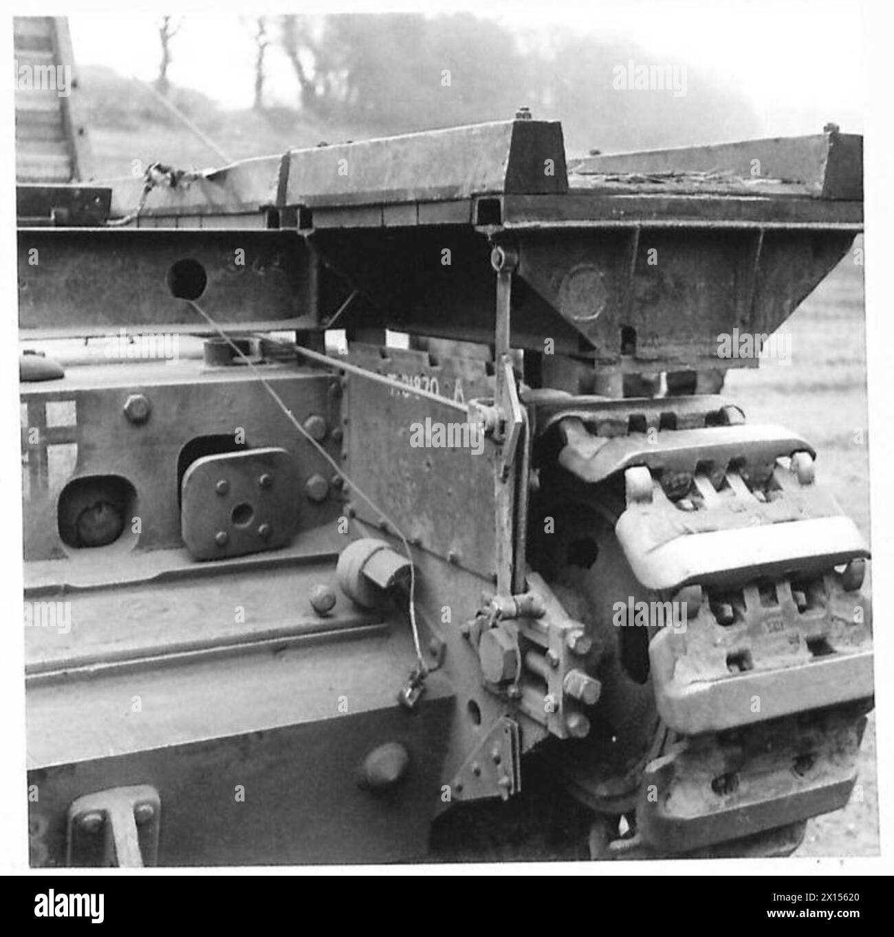 A close-up shows the locking ramp foot of a vehicle assigned to the ...