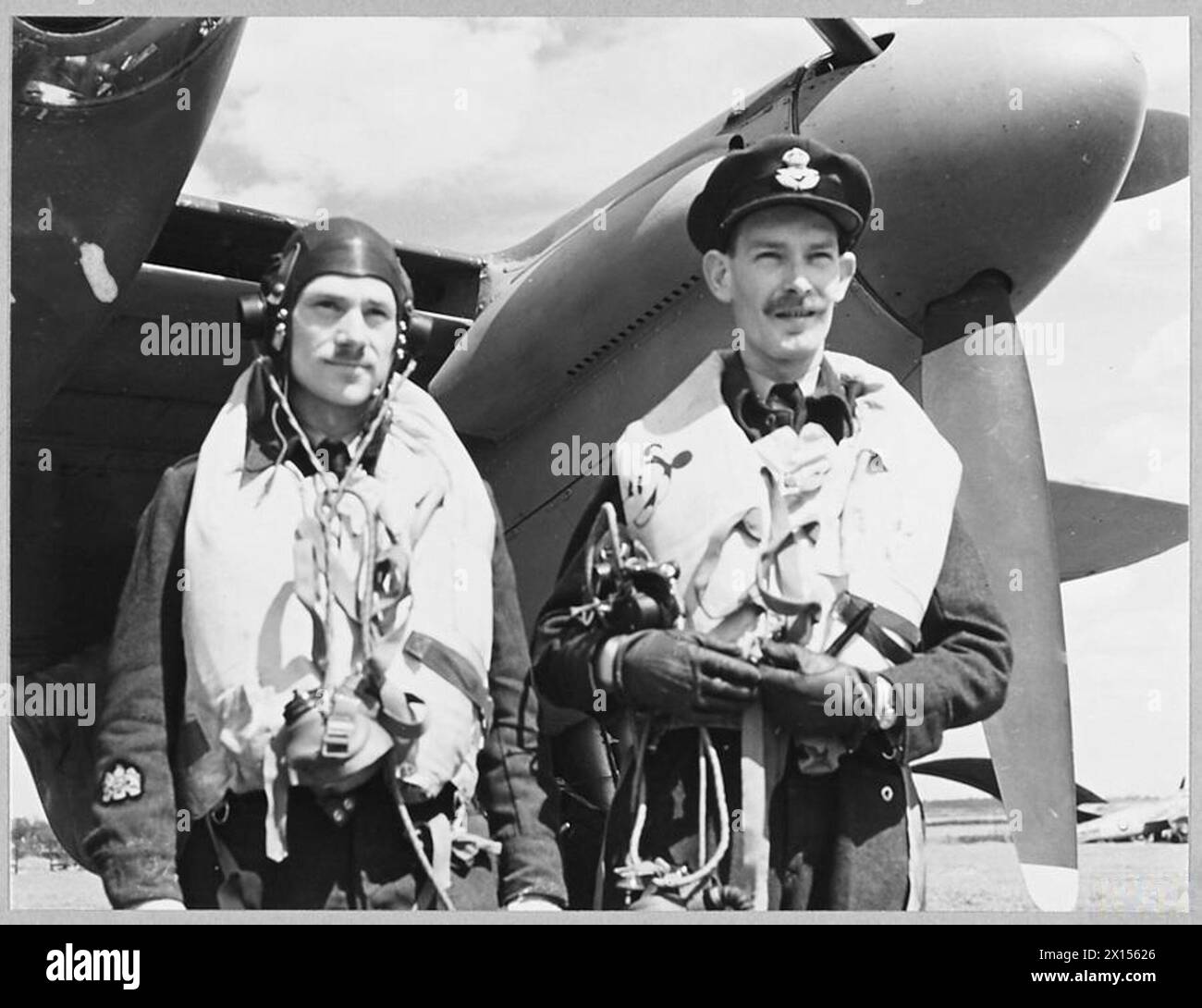 Warrant Officer K. Gordon and Wing Commander J. Wooldridge, DFC & Bar ...