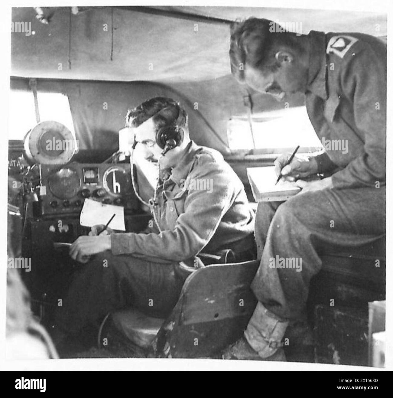 ITALY : EIGHTH ARMY FRONT INTELLIGENCE WORK IN THE FIELD - A white ...