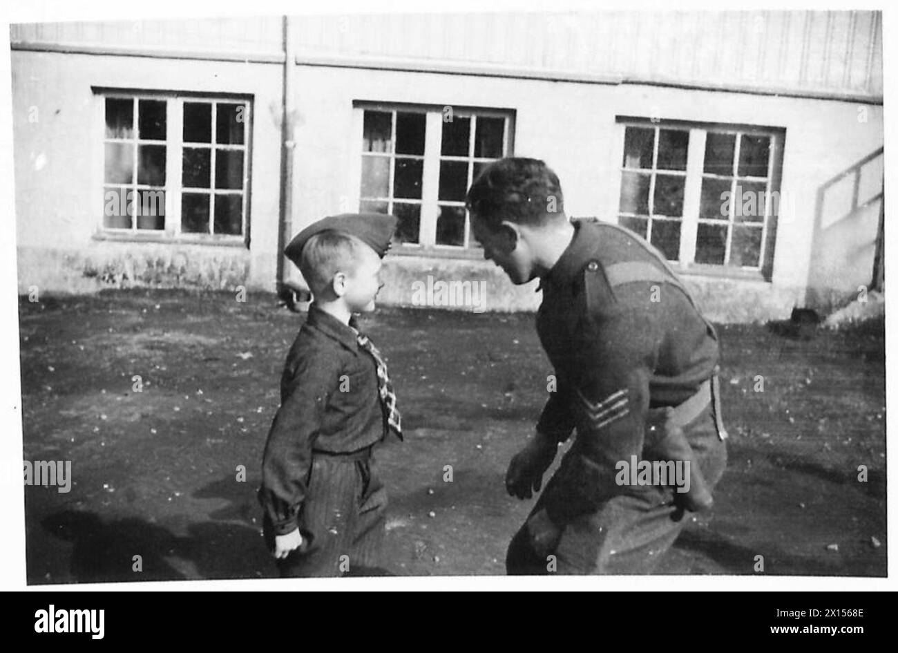 BRITISH AND CANADIAN TROOPS IN ICELAND - Children playing and ...