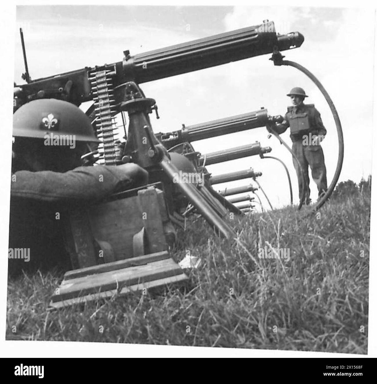 A machine gun crew Cut Out Stock Images & Pictures - Alamy