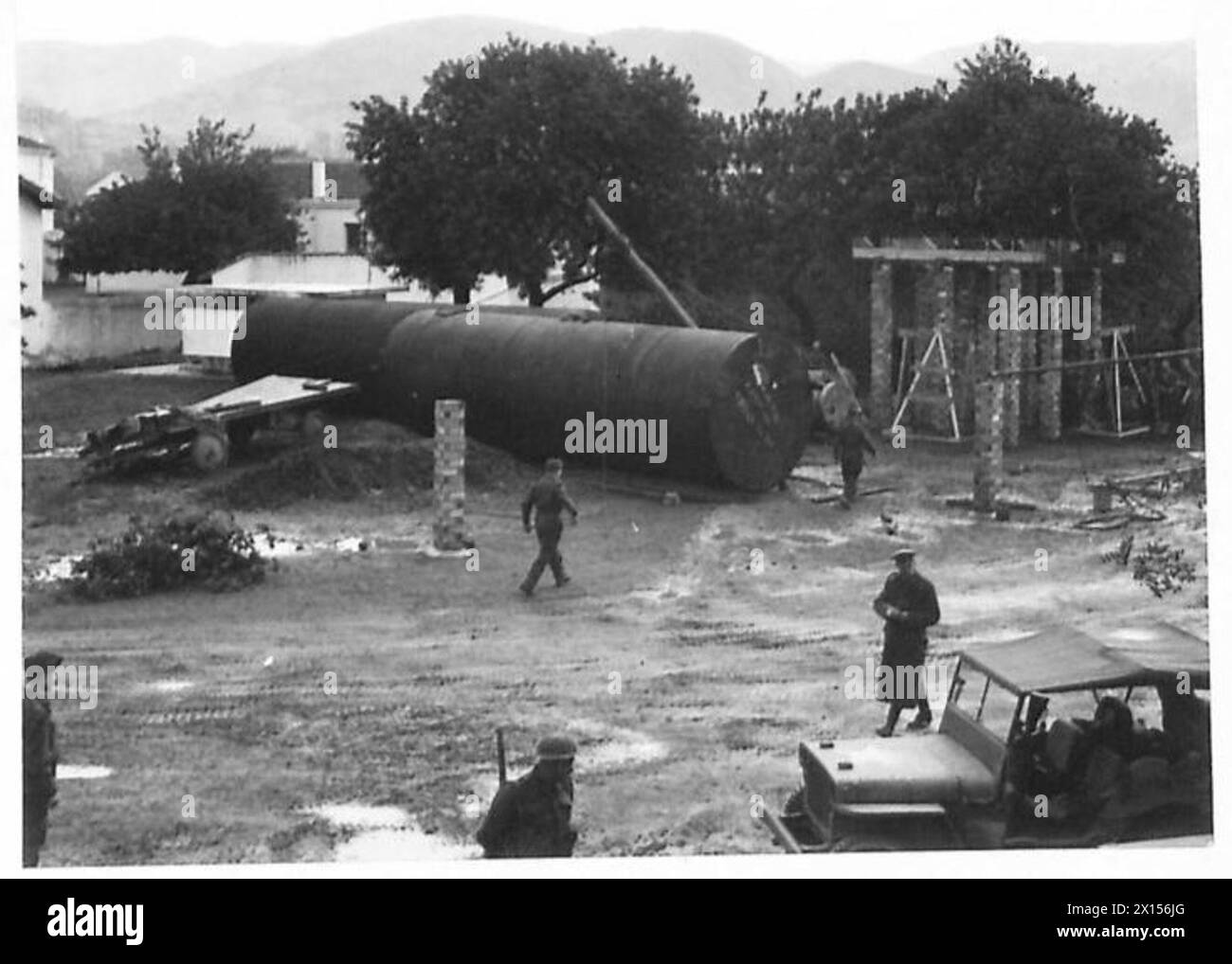 WITH THE ROYAL ENGINEERS IN NORTH AFRICA - General view of a petroleum ...
