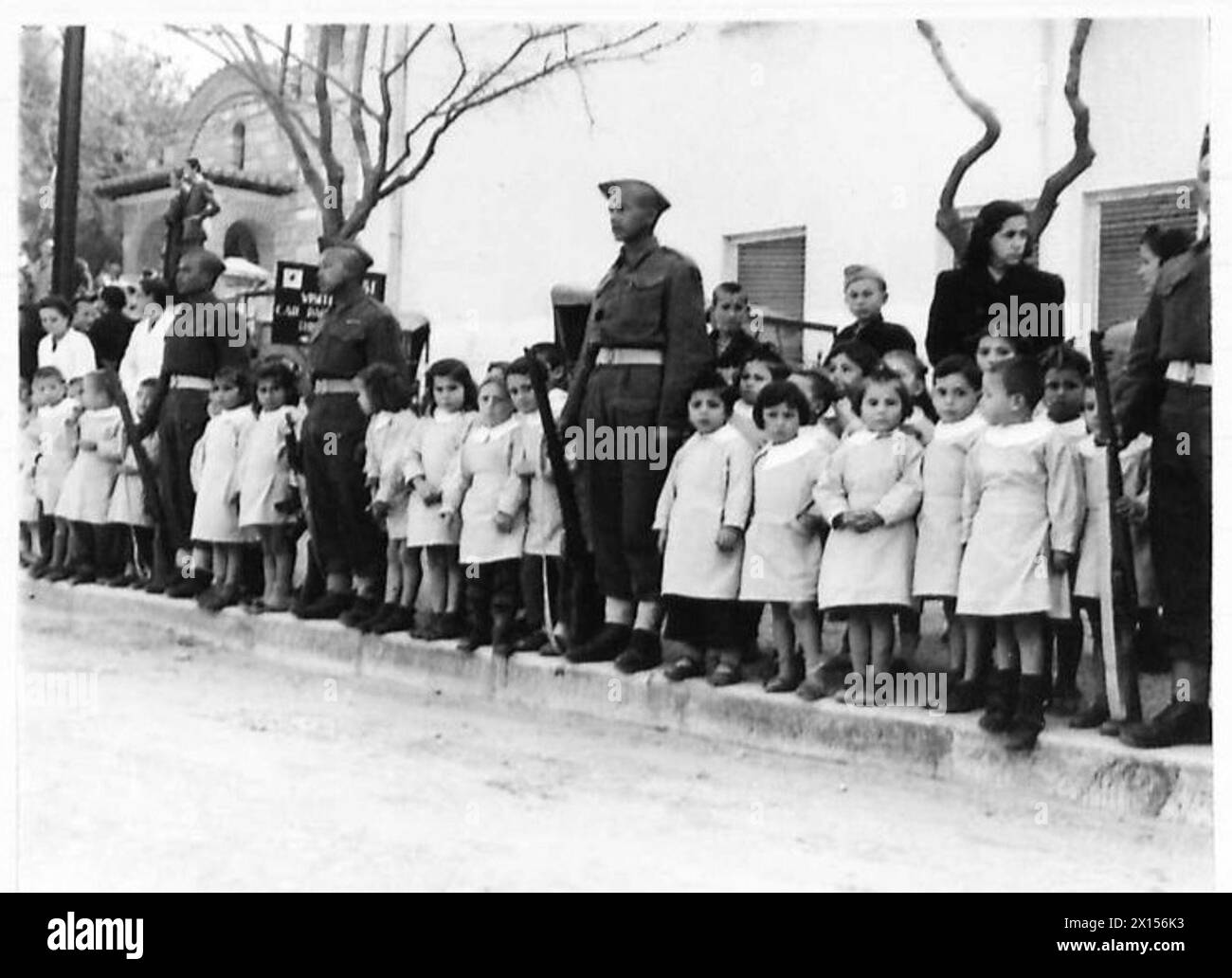 GREEK REGENT VISITS SALONIKA - Gurkhas who lined the route when ...