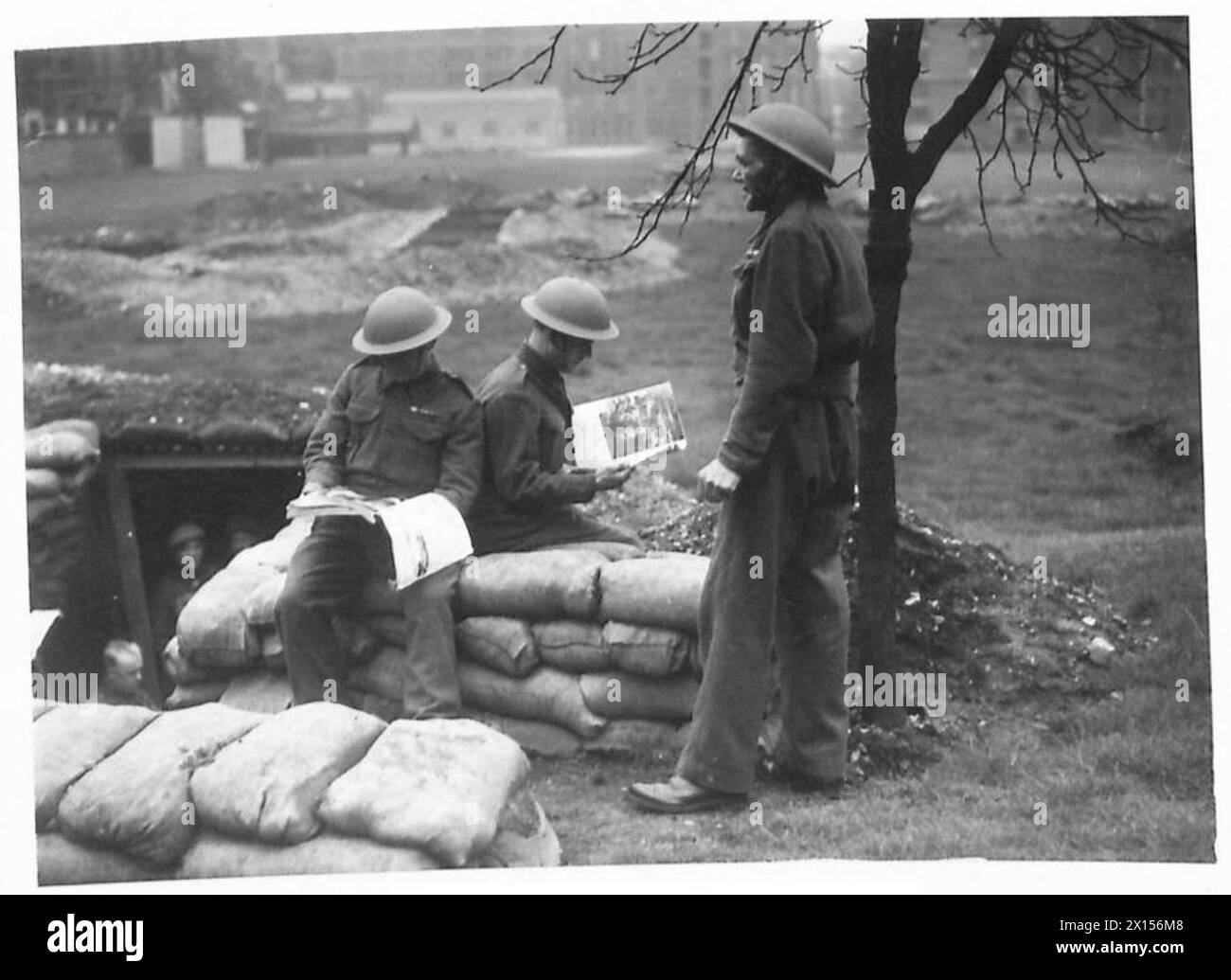 Troops enjoy reading literature sent in parcels while stationed ...