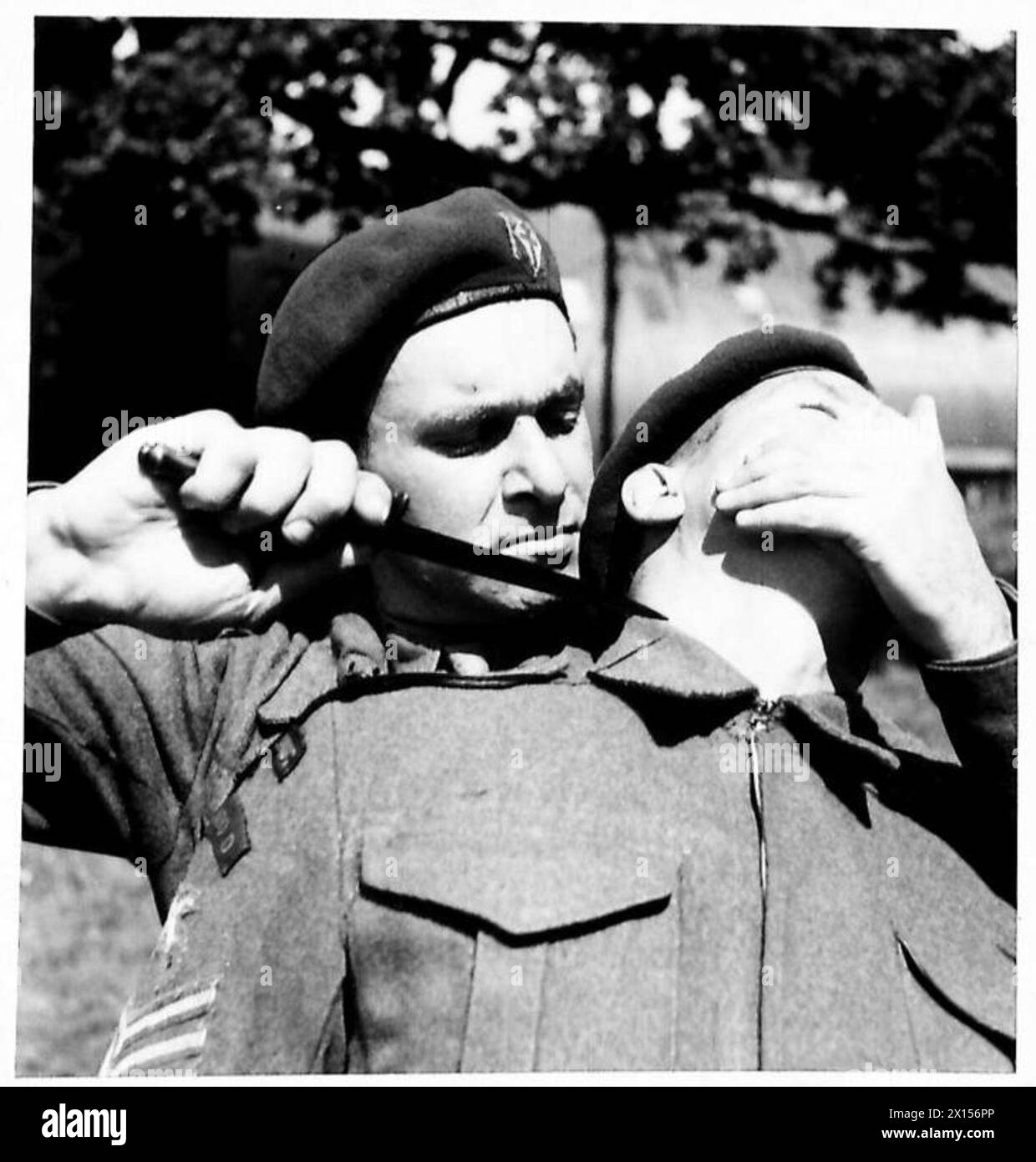 French Commando soldiers train at a Commando Depot in unarmed combat ...