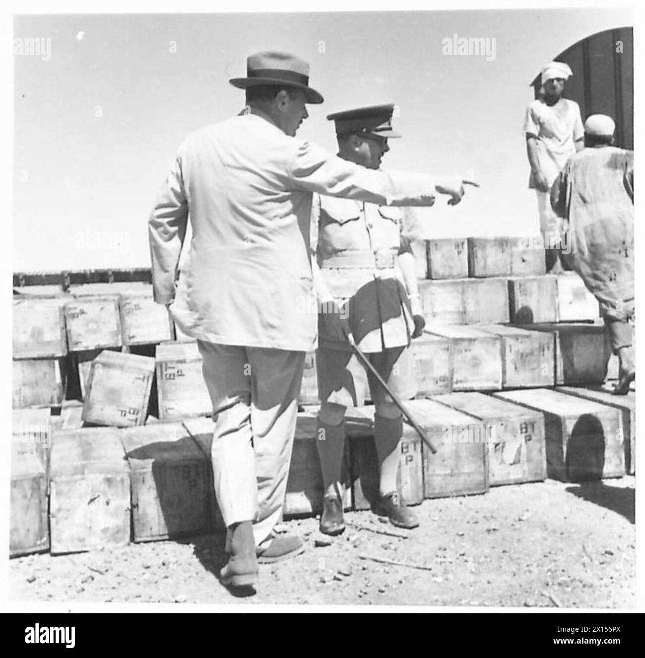 THE MINISTER OF STATE AND THE INTENDANT-GENERAL M.E. VISIT THE DOCKS ...