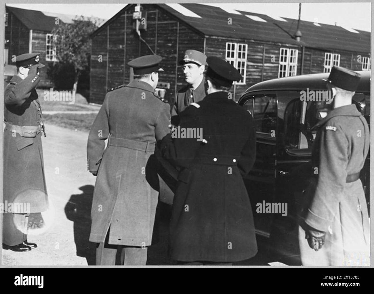 FREE FRENCH FIGHTER PILOTS - General de Gaulle arriving at the R.A.F ...