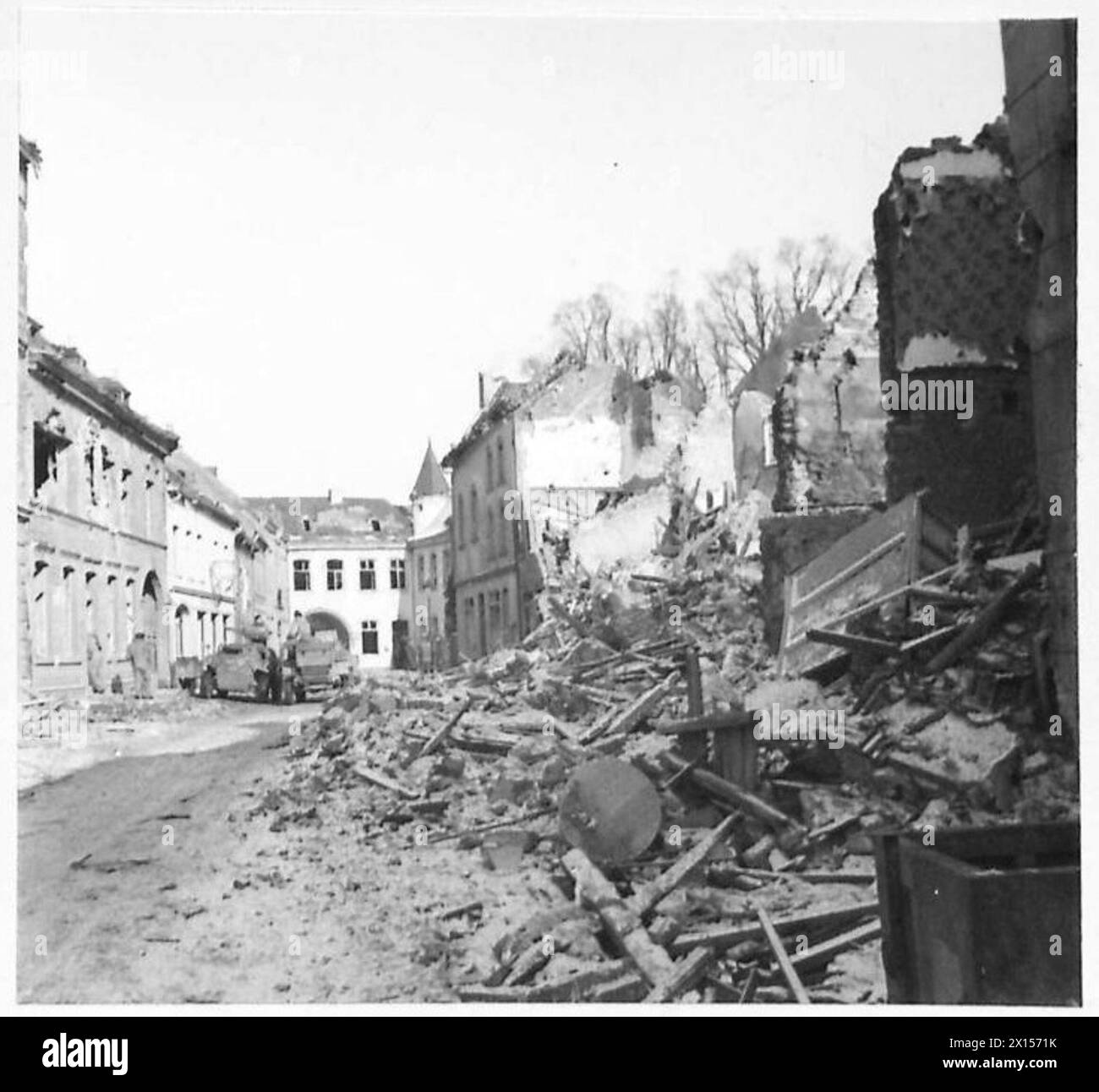 Heinsberg town shows extensive damage from multiple direct hits during ...