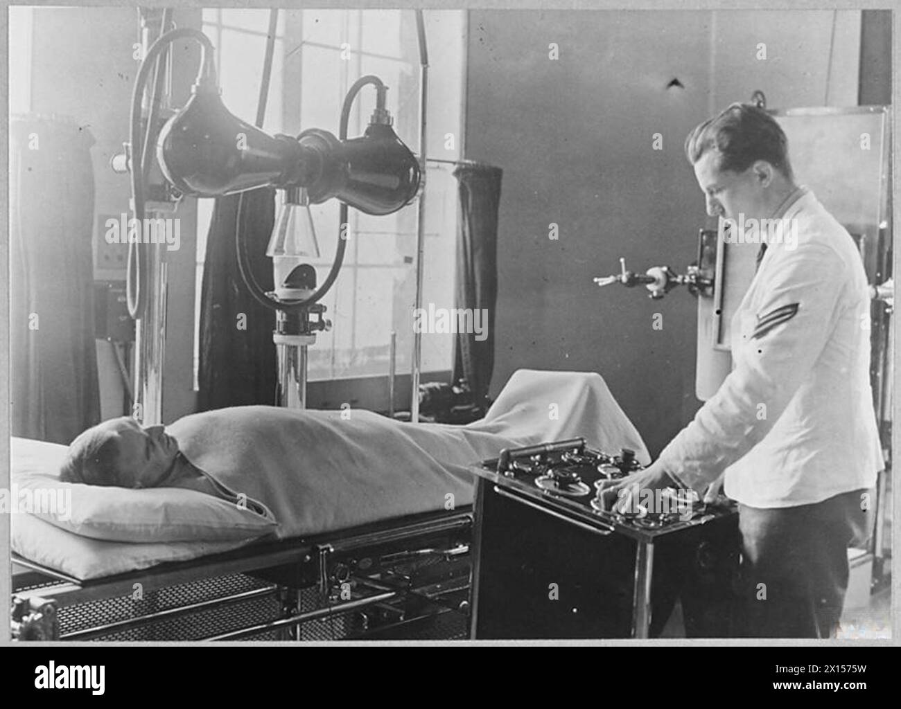 INSIDE AN R.A.F. HOSPITAL - [1166] In a radiological department of an R ...